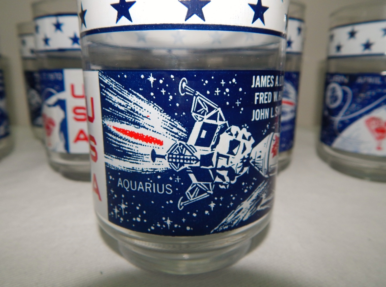 Vintage Apollo 13 Drinking Glasses | EBTH
