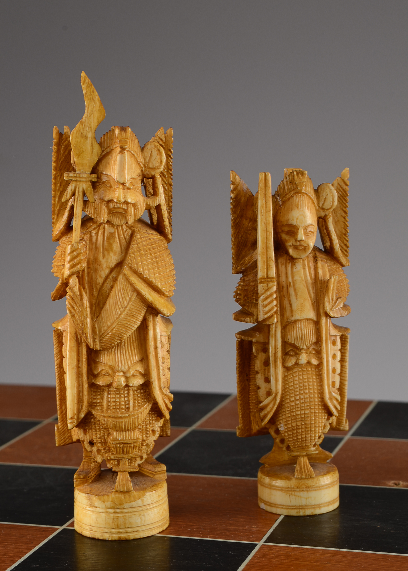 Hand-Carved Ivory Chess Set | EBTH