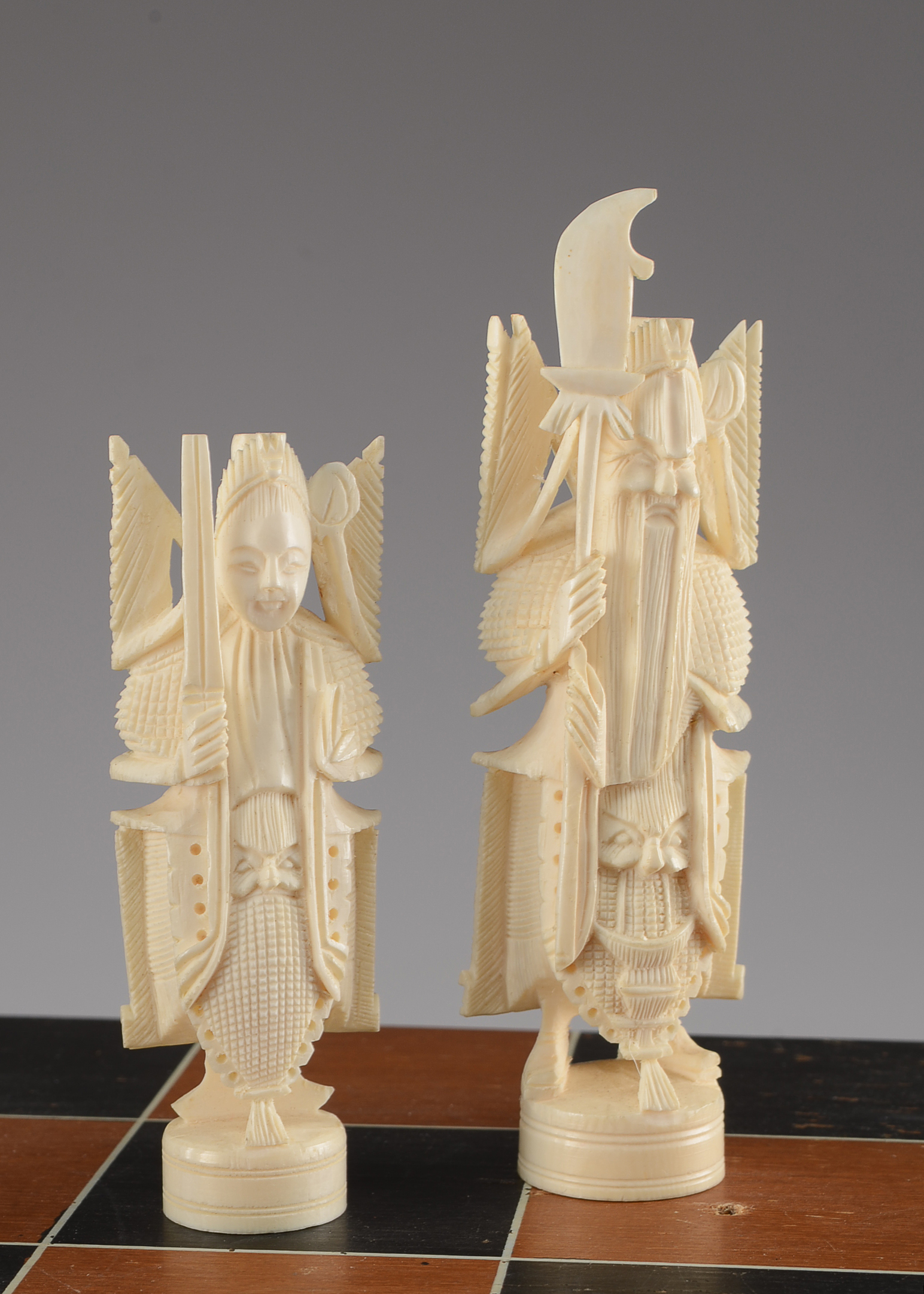 Hand-Carved Ivory Chess Set | EBTH