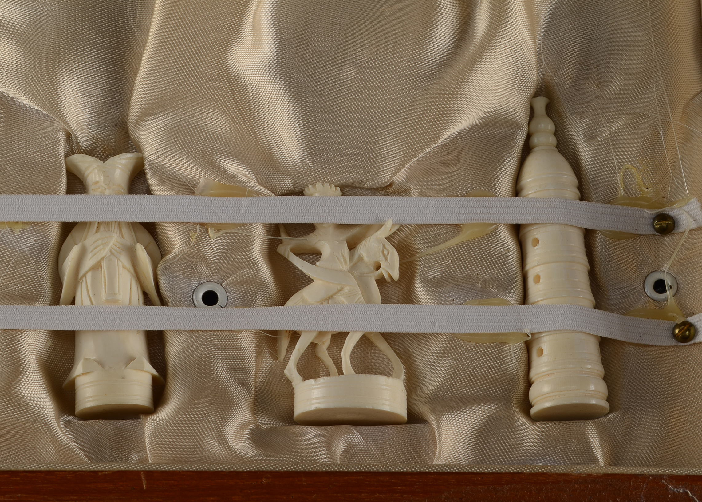 Hand-Carved Ivory Chess Set | EBTH