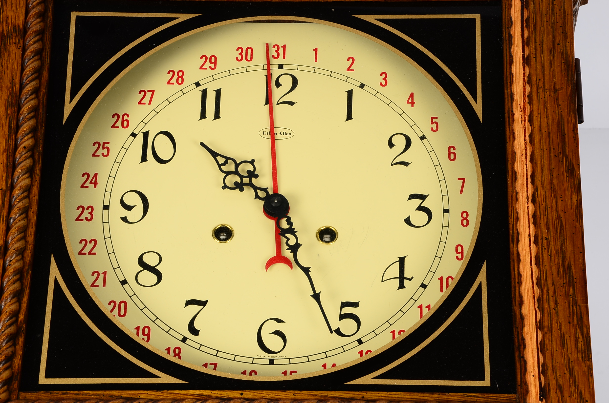 Ethan Allen Regulator Style Wood Wall Clock | EBTH