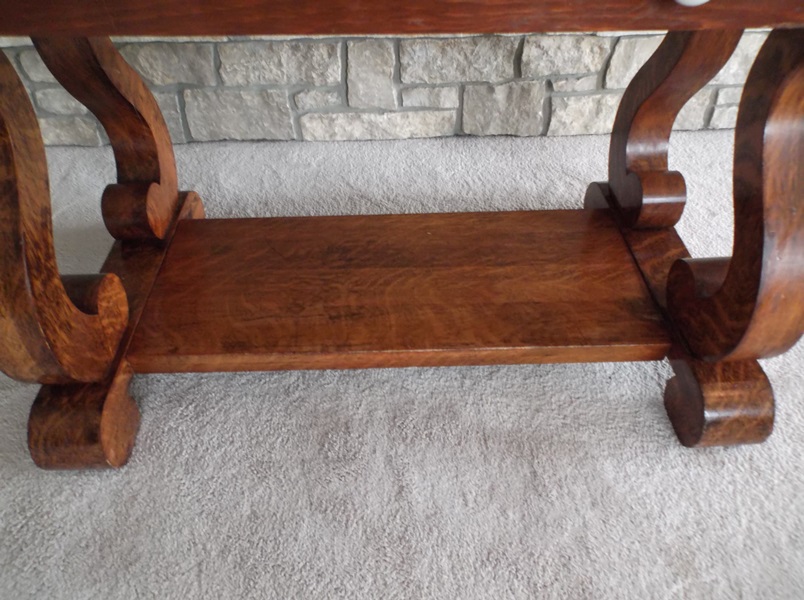 Empire Style Oak Library Table | EBTH