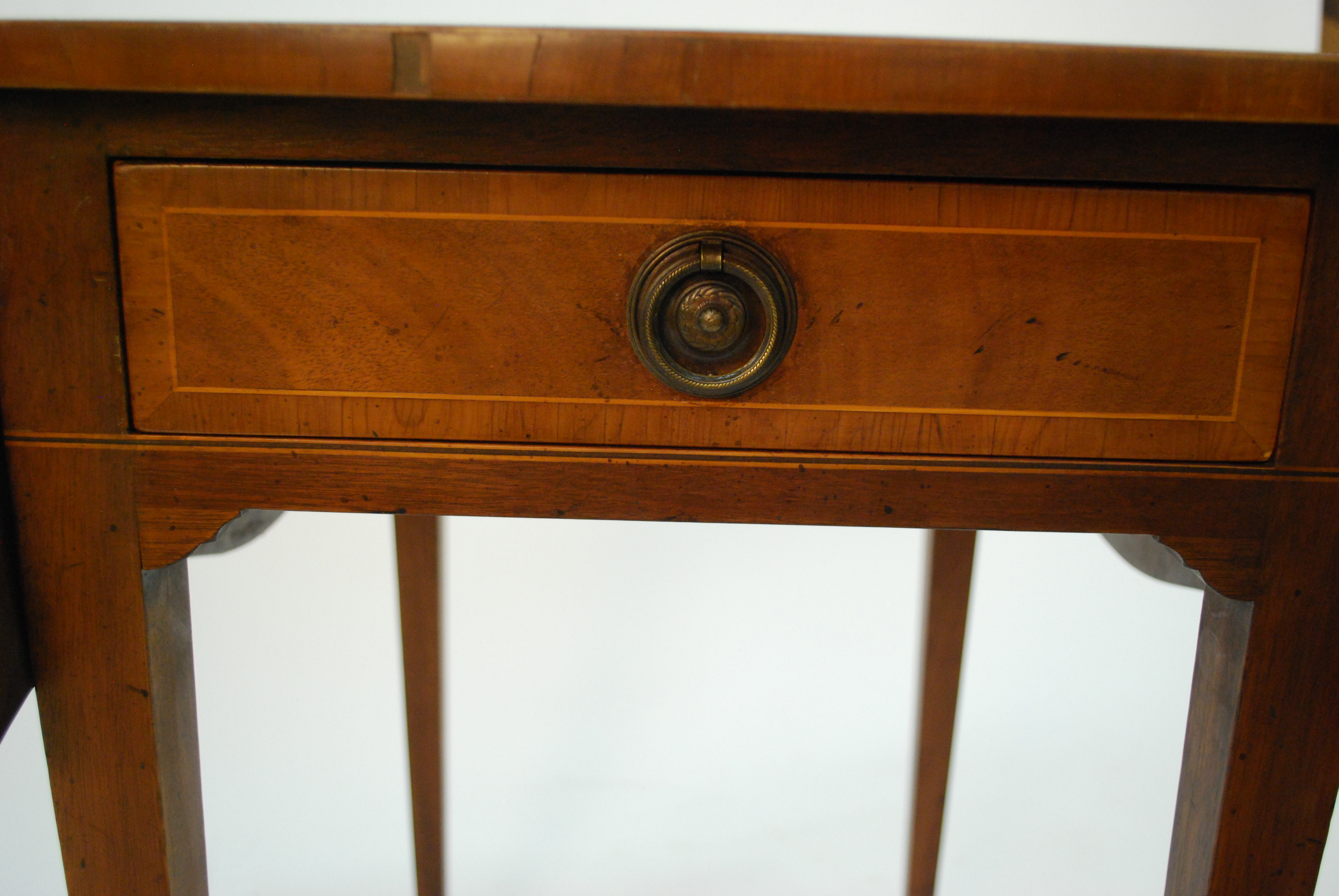 Inlaid Drop Leaf End Table | EBTH