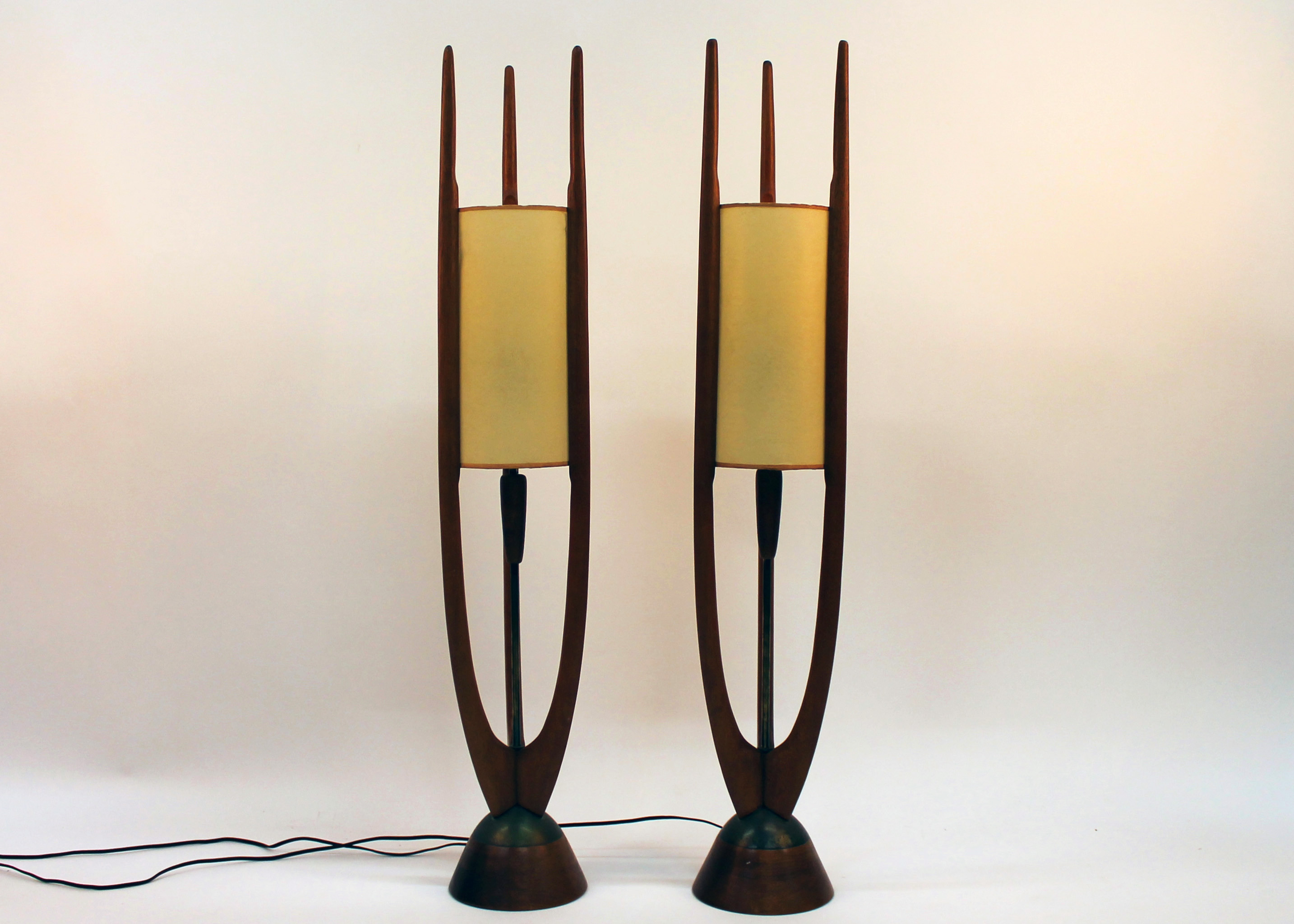 Two Danish Modern Modeline Table Lamps | EBTH