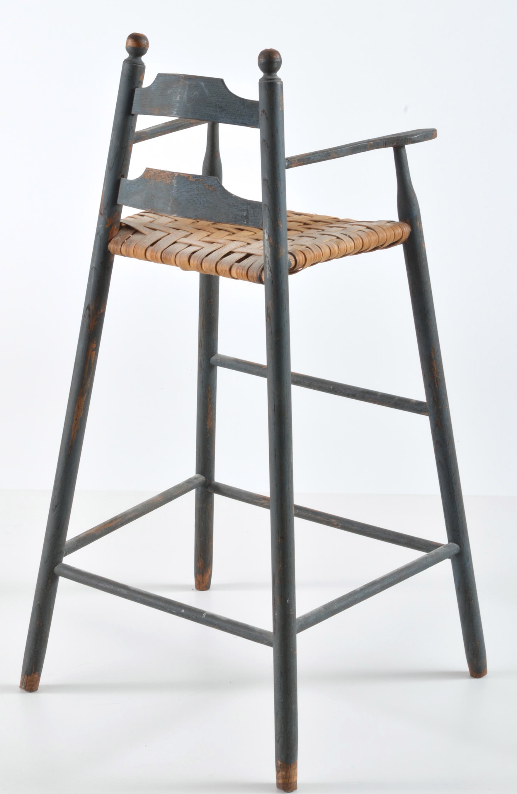 Blue Painted Shaker Style Highchair | EBTH