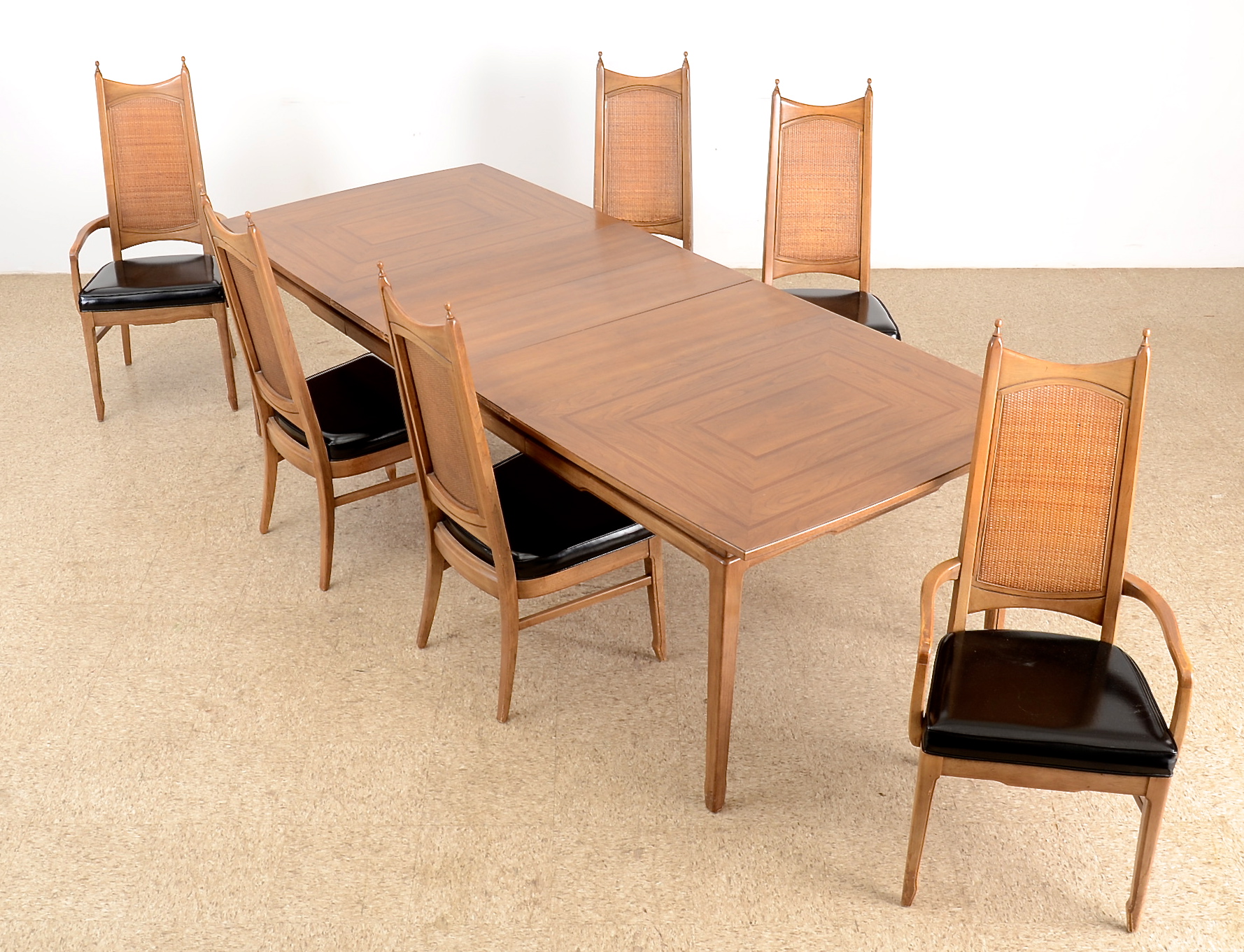 1970s Dining Room Table and Six Chairs | EBTH