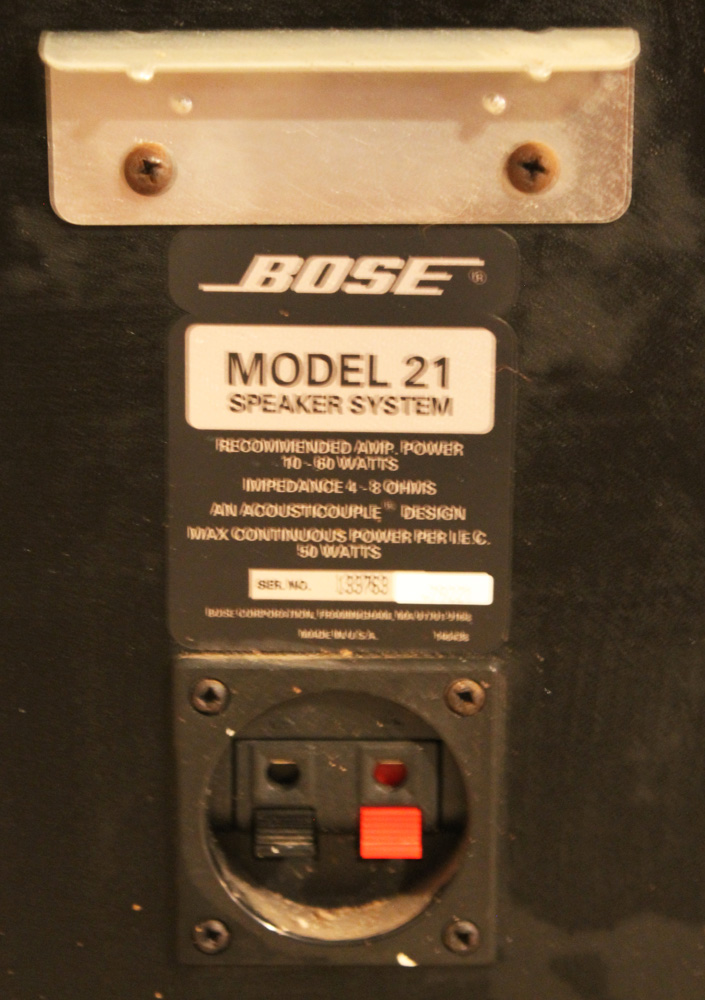 Pair of Black Front Surround BOSE Model 21 Bookshelf Speakers | EBTH