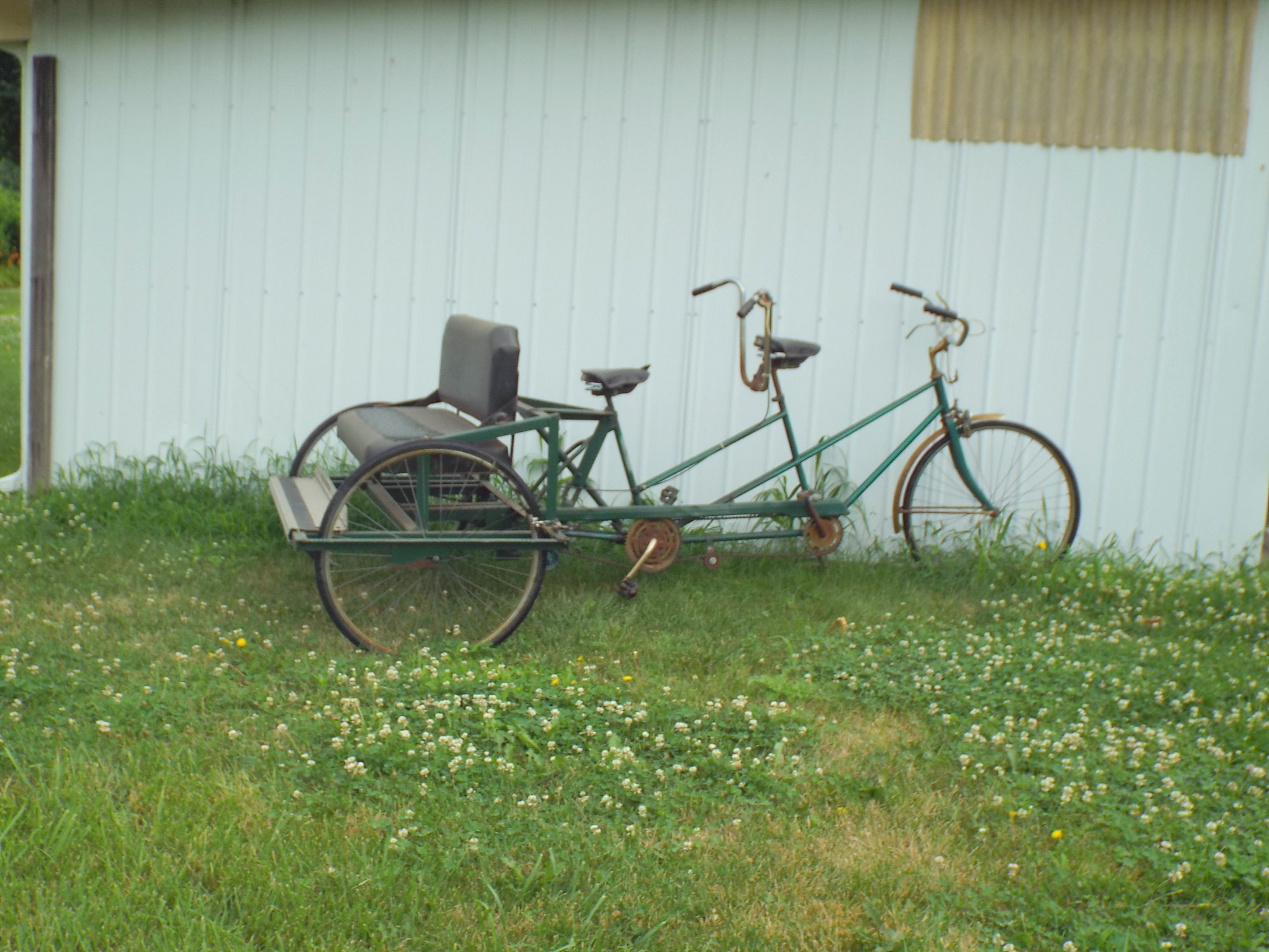 Tandem Bicycle with Attached Bench | EBTH