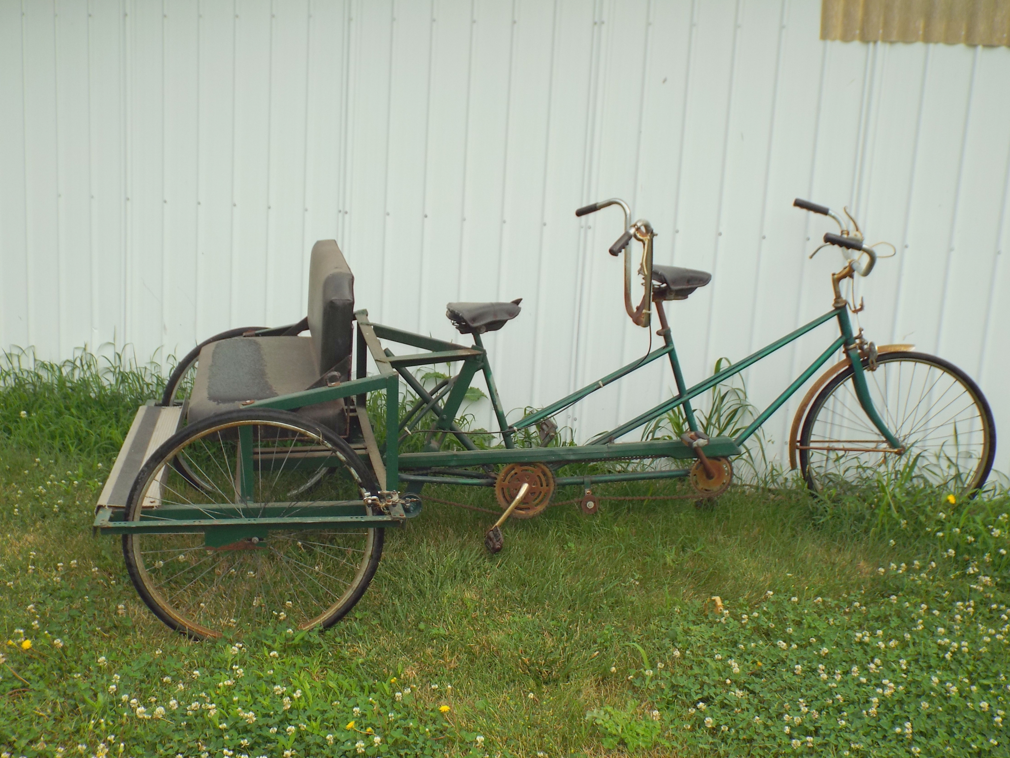 Tandem Bicycle with Attached Bench | EBTH