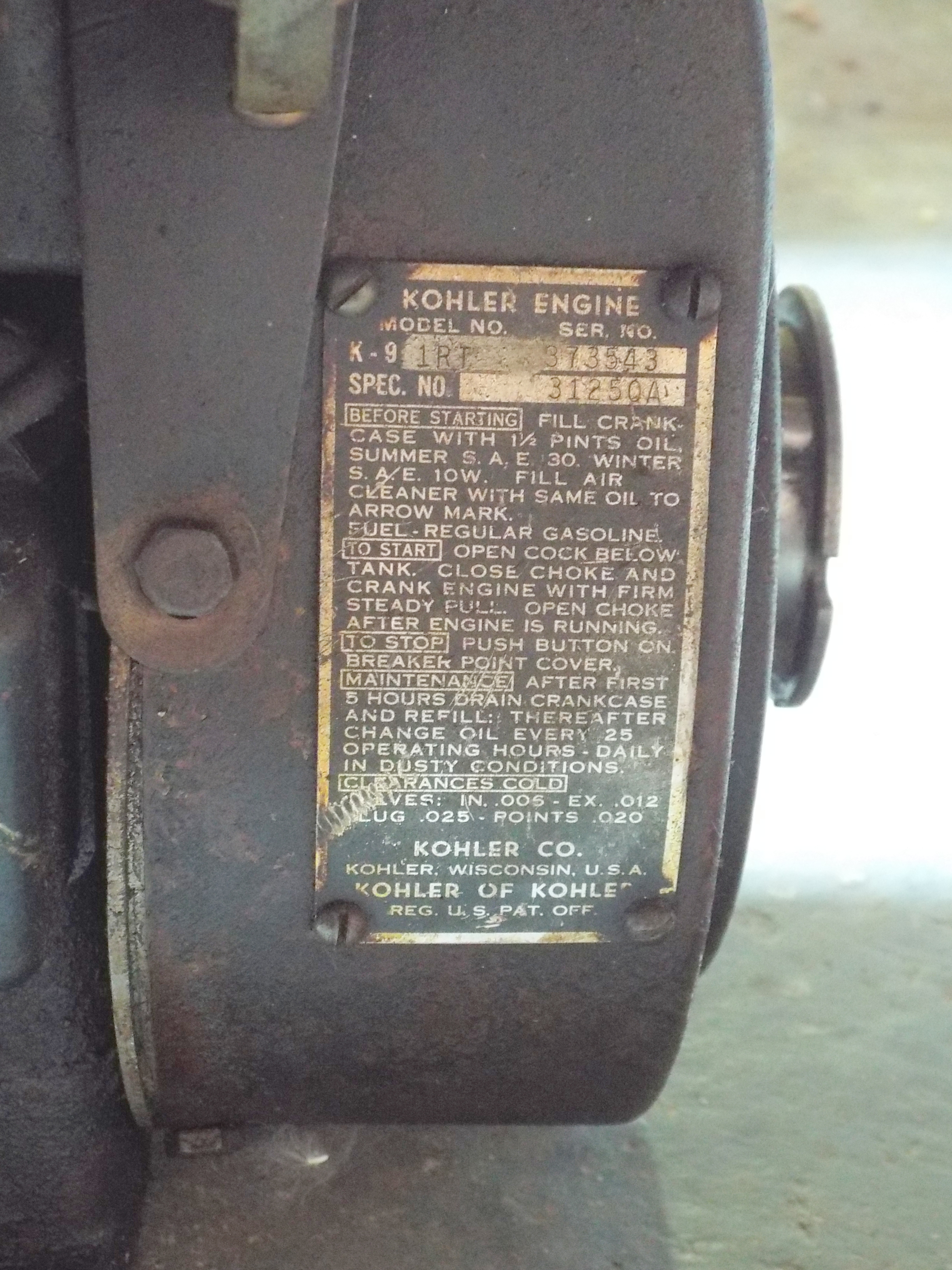 Kohler Lawn Mower Engine | EBTH