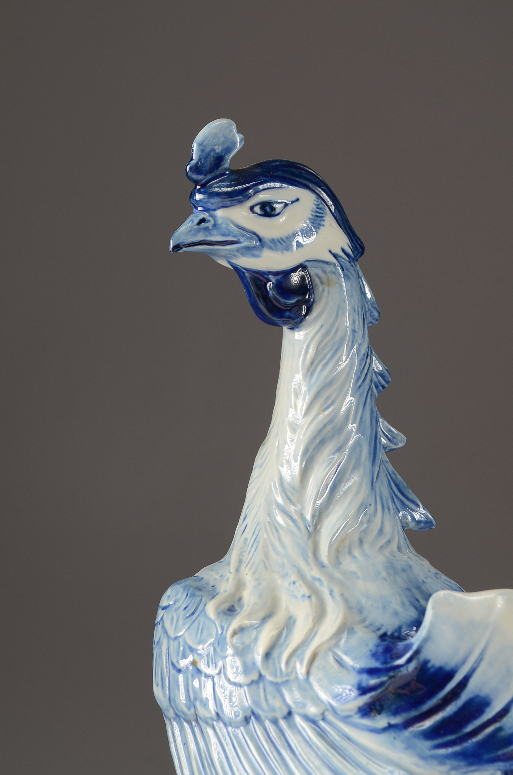 Pair of Large Ceramic Peacock Figurines | EBTH