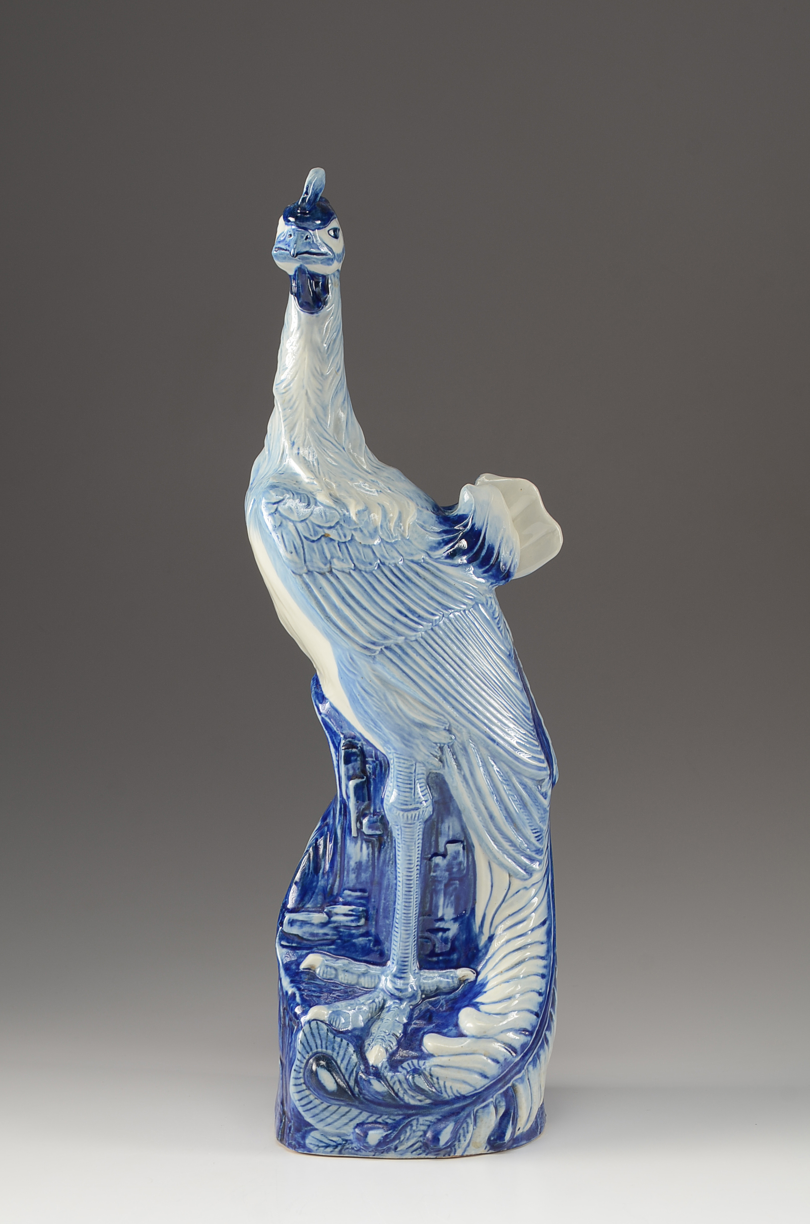 Pair of Large Ceramic Peacock Figurines | EBTH