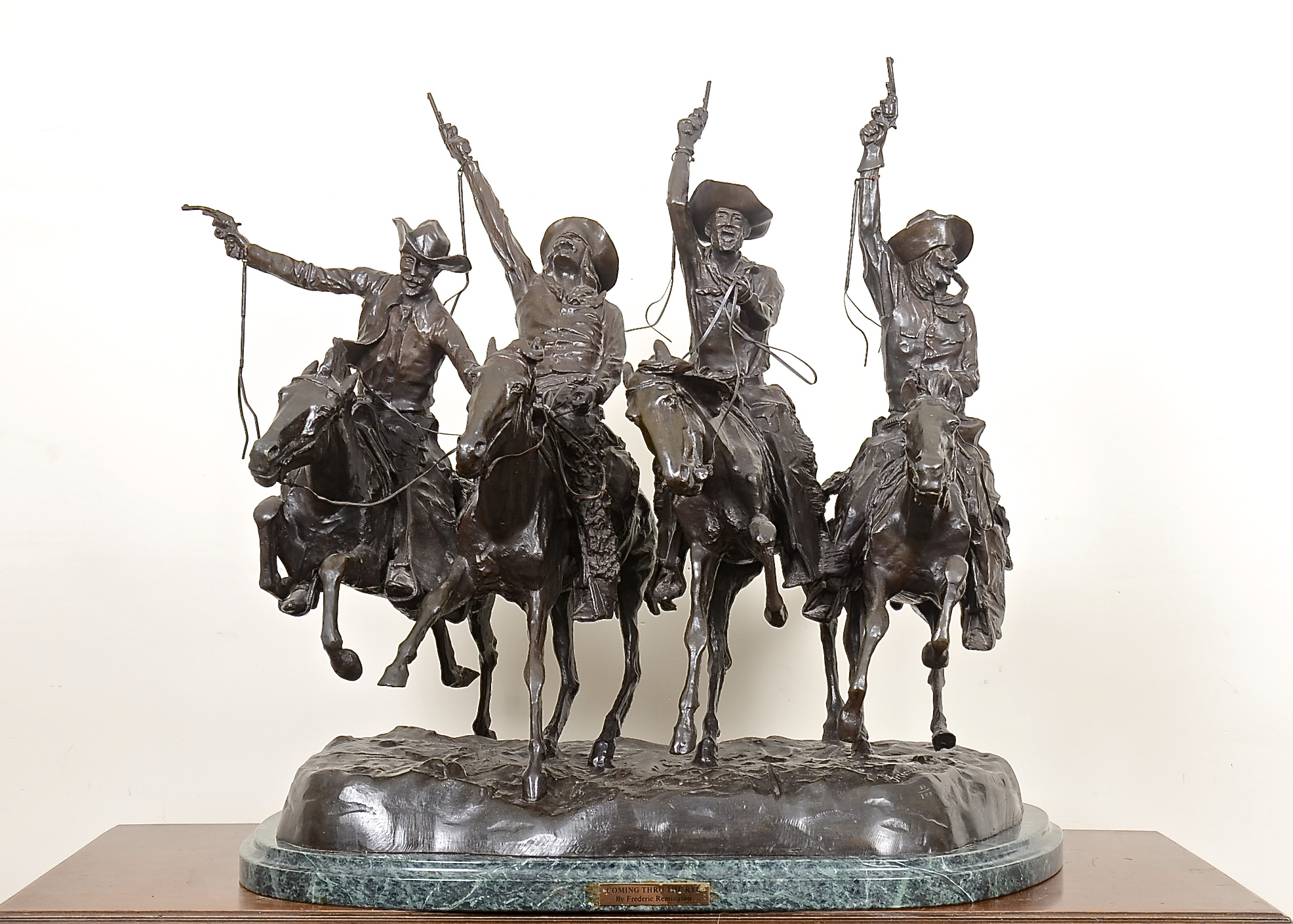 Remington Bronze Reproduction, "Coming Thru The Rye" | EBTH