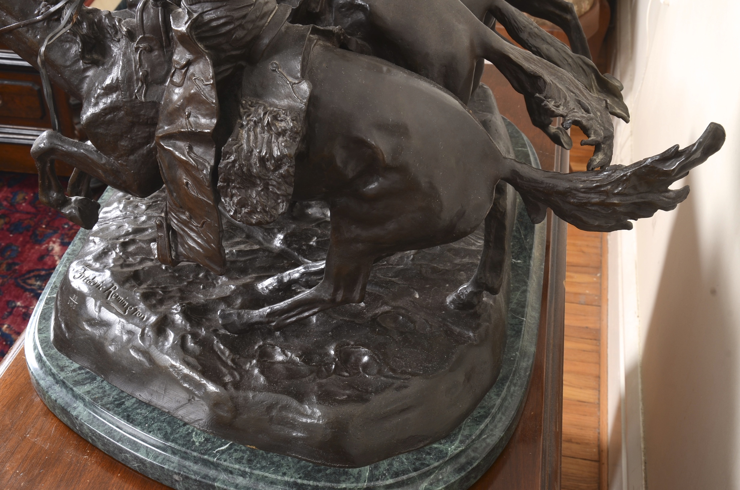 Remington Bronze Reproduction, "Coming Thru The Rye" | EBTH