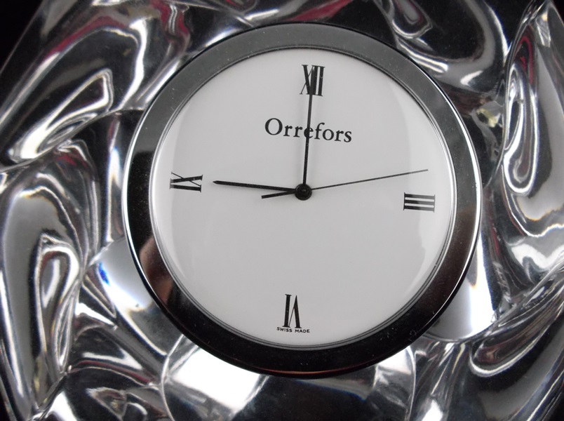 Orrefors Crystal "Residence" Clock | EBTH