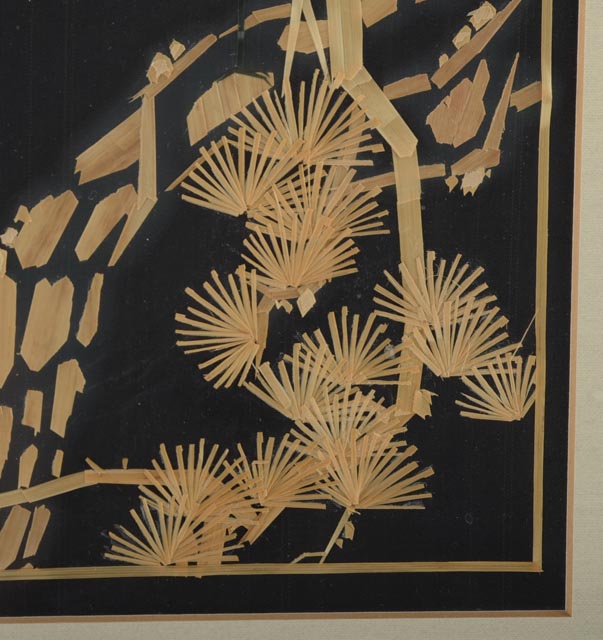 Set of Three Chinese Wheat Straw Artwork Pictures | EBTH