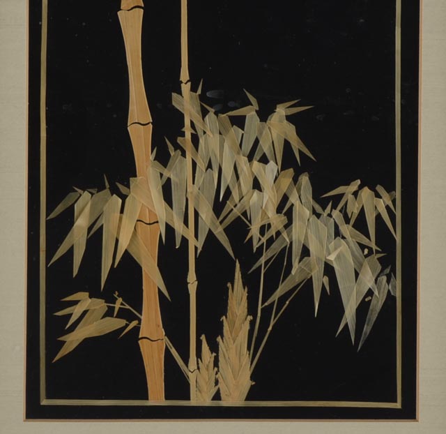 Set of Three Chinese Wheat Straw Artwork Pictures | EBTH