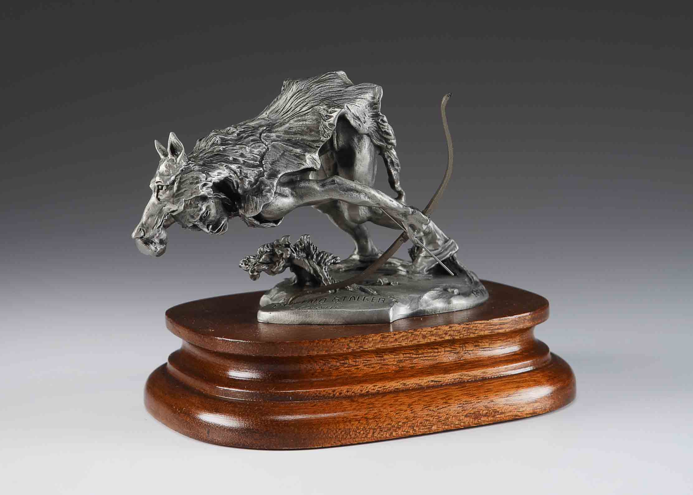 Chilmark Fine Pewter "Buffalo Stalker Crow" Figurine | EBTH