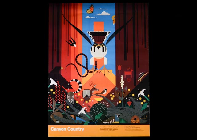 1990 Charley Harper "Canyon Country" Poster : EBTH