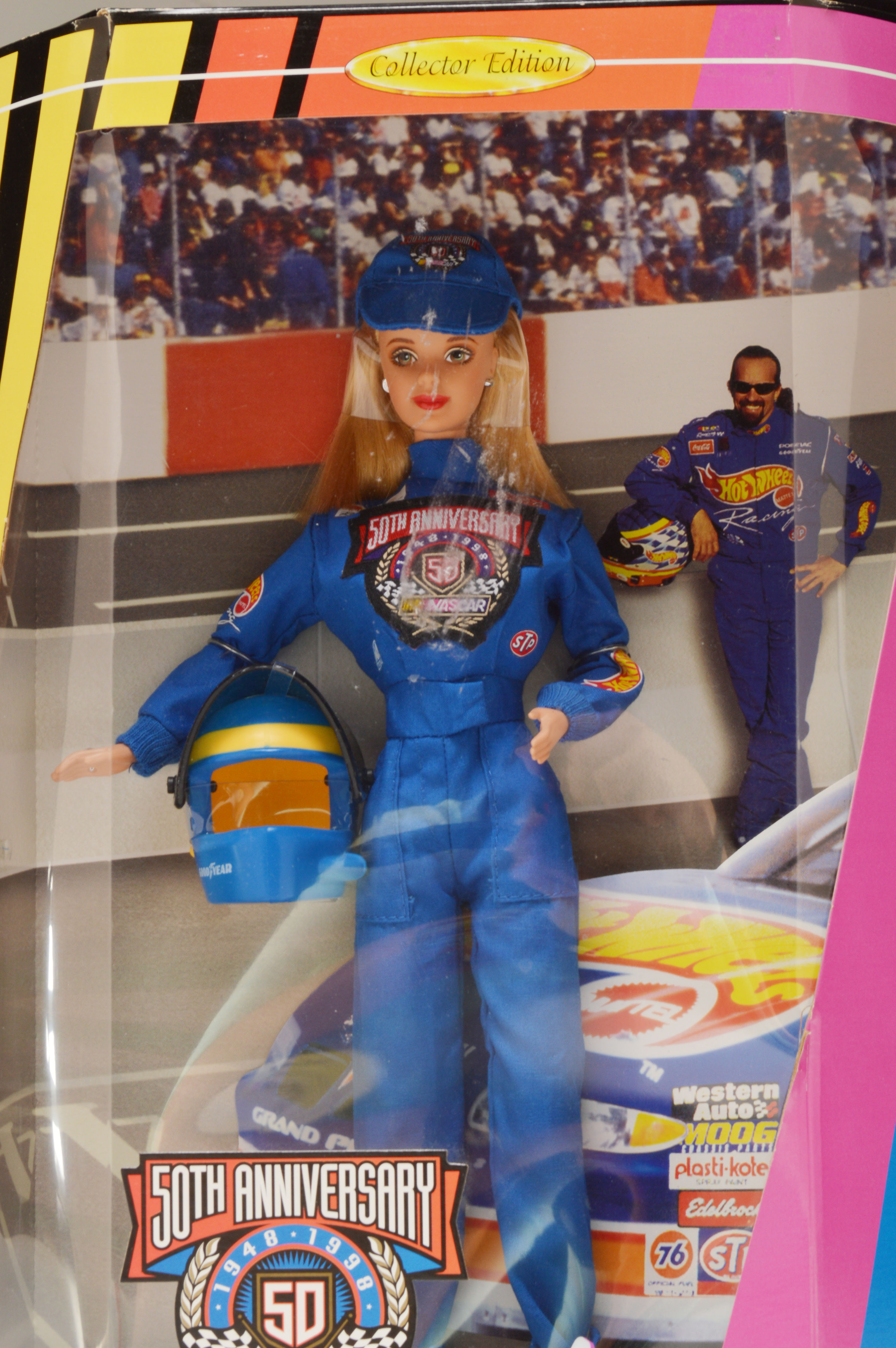 50th Anniversary Racecar Barbie | EBTH