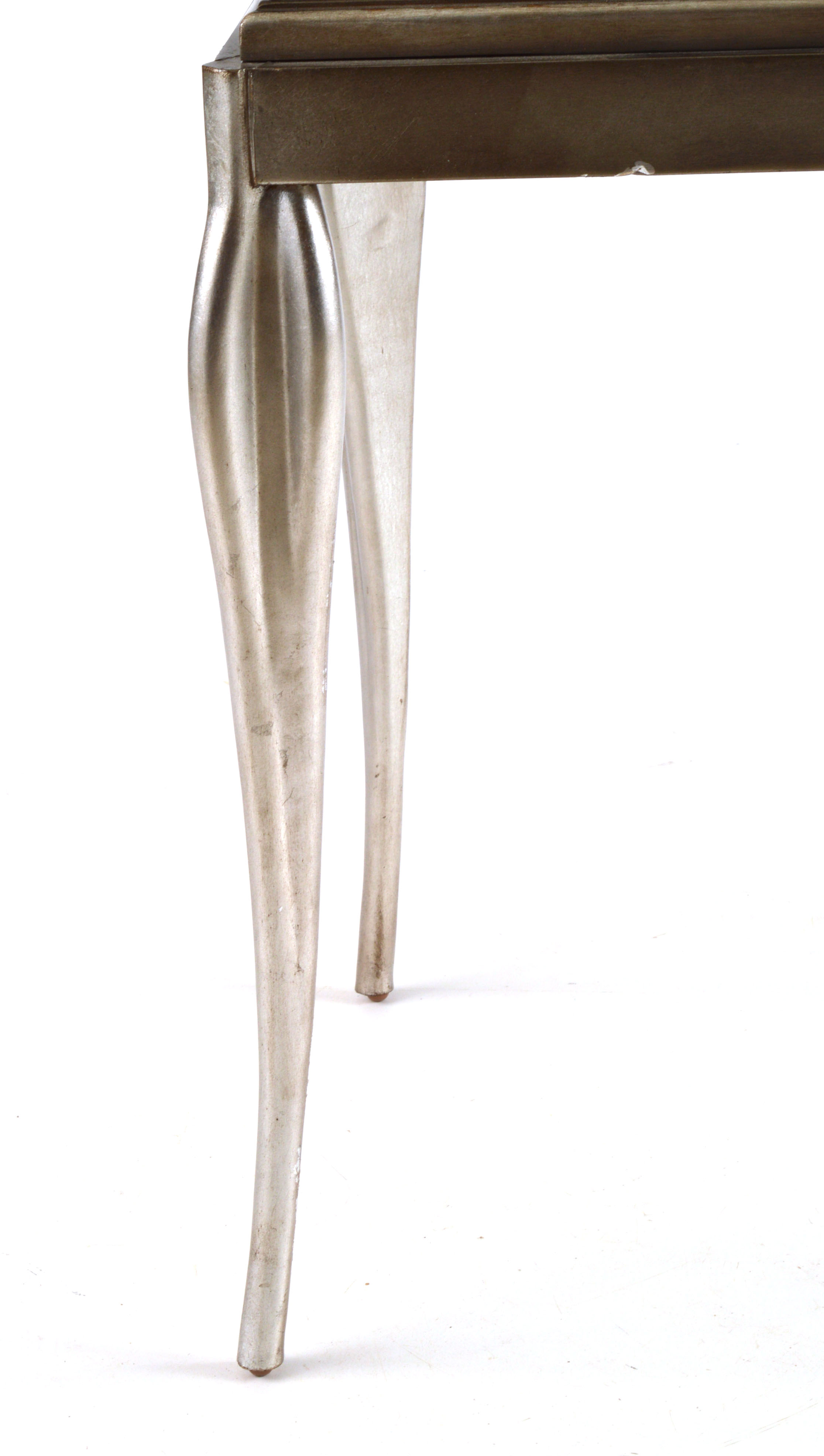 Silver Painted Single Drawer Side Table | EBTH