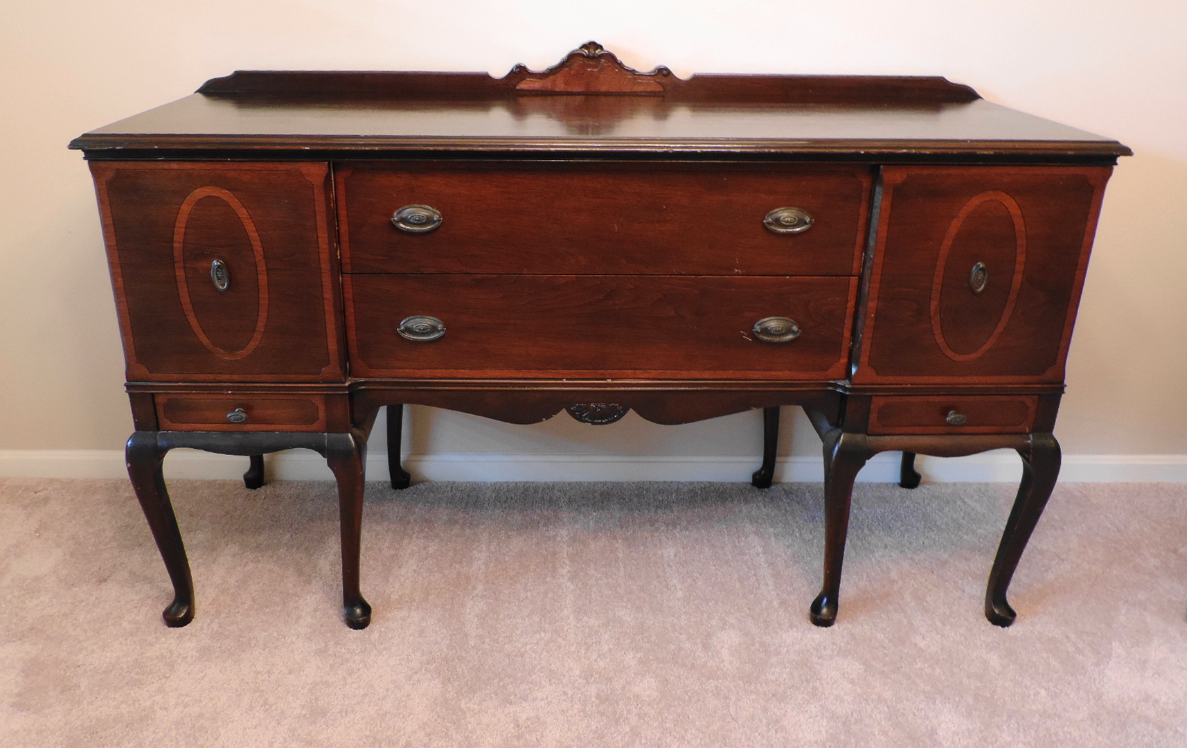 1920s Mahogany Sideboard | EBTH