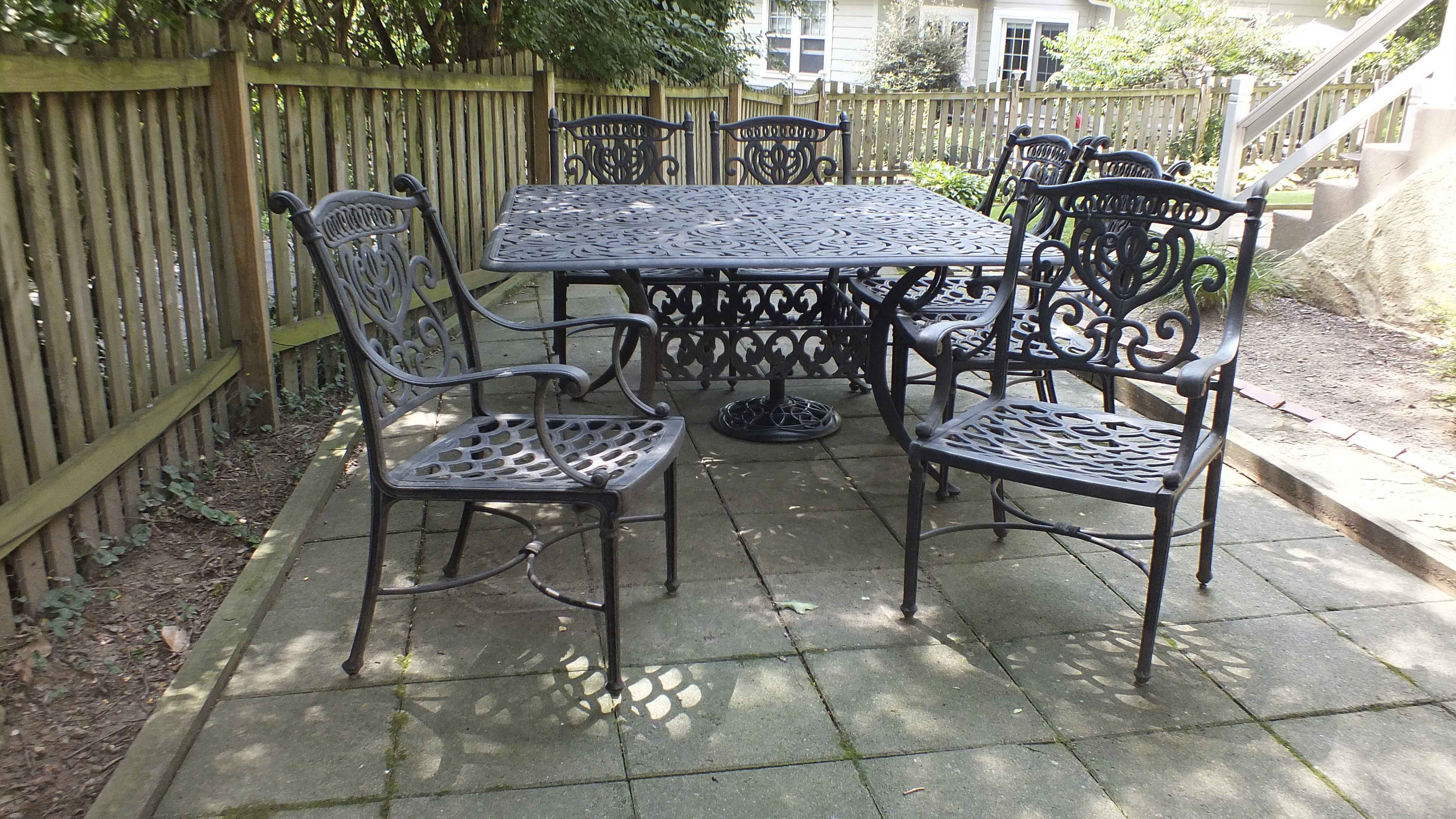 Cast Iron Patio Dining Set | EBTH