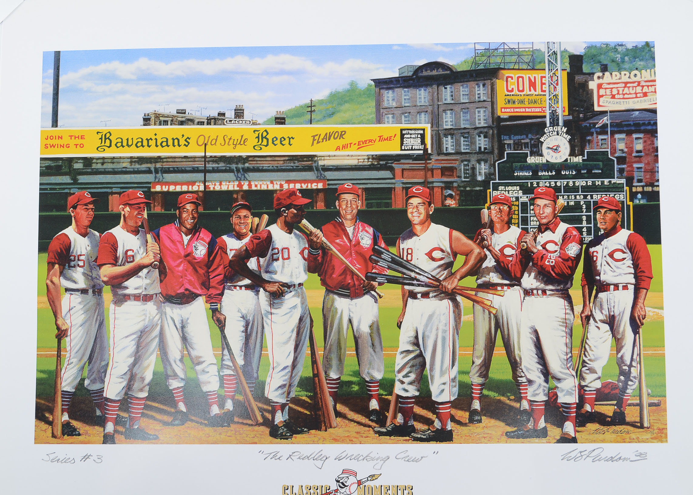 Cincinnati Reds Signed Lithograph | EBTH