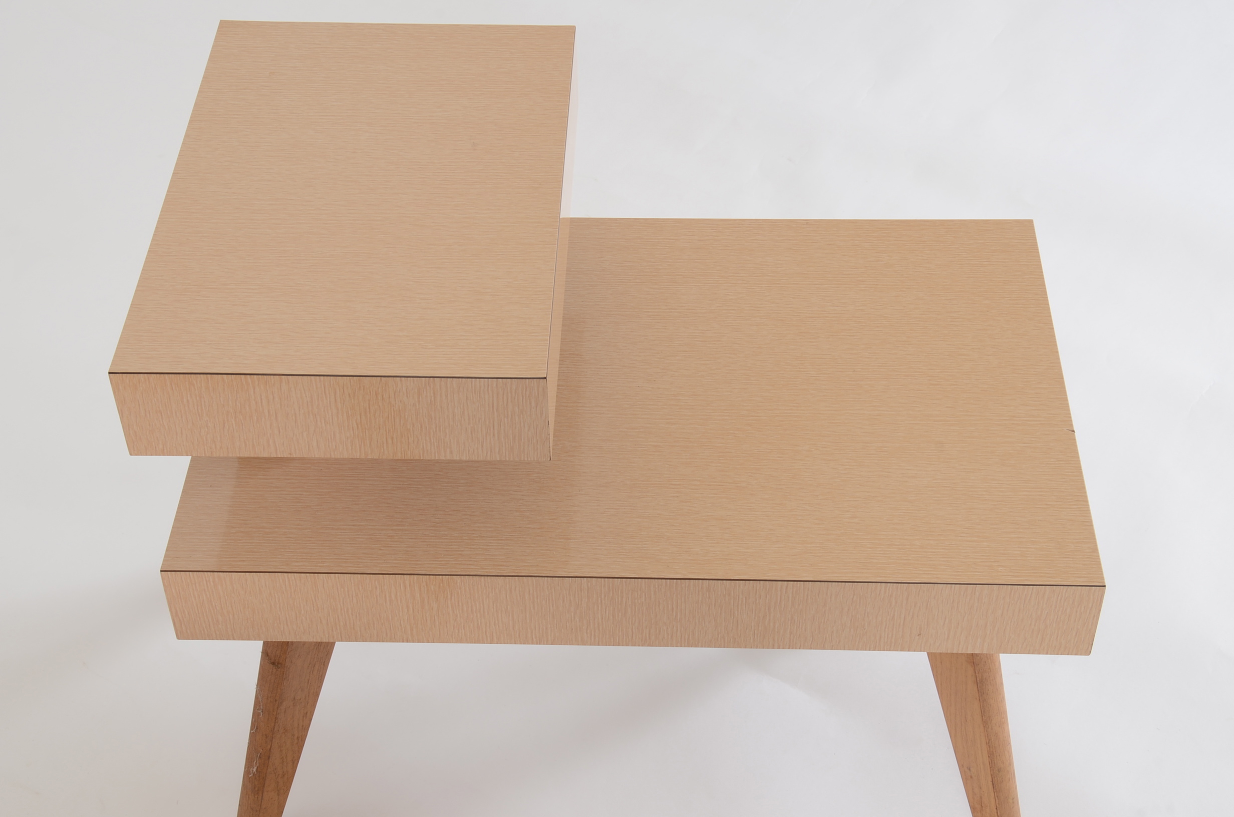 Pair of Philcraft Tiered Laminate Side Tables | EBTH