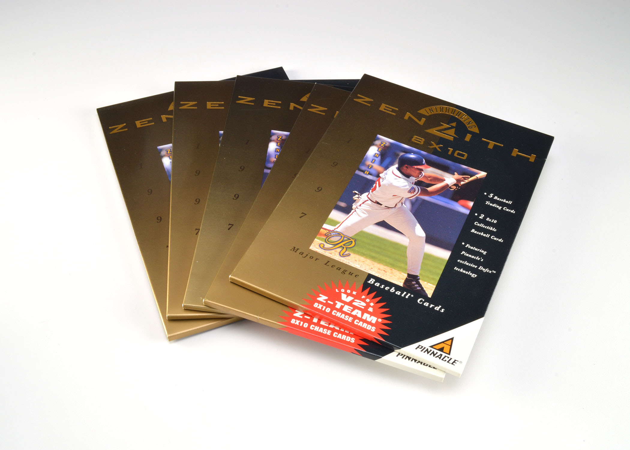 Five Sealed 1997 Pinnacle Zenith Cards | EBTH