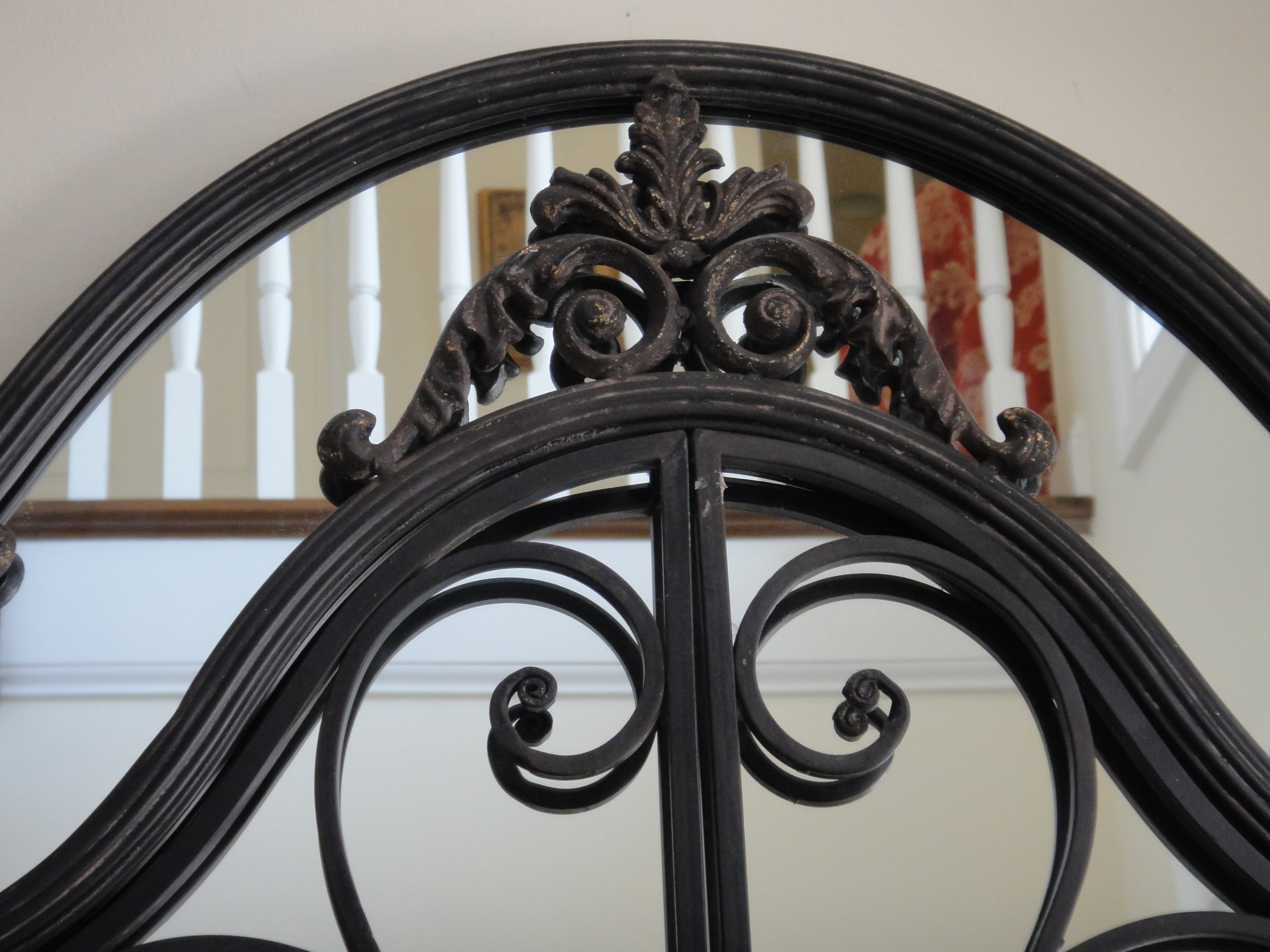 Gorgeous Wrought Iron Foyer Mirror and Console Table | EBTH