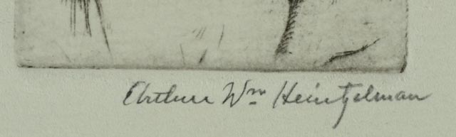 Original Arthur Heintzelman Etching | EBTH