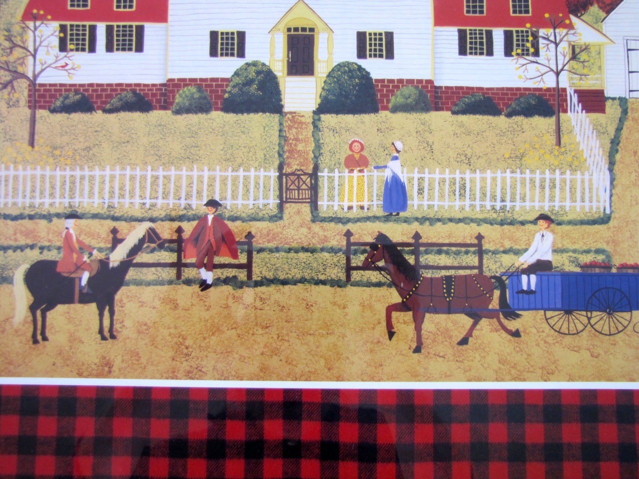 Framed Colleen Sgroi Folk Art Colonial | EBTH
