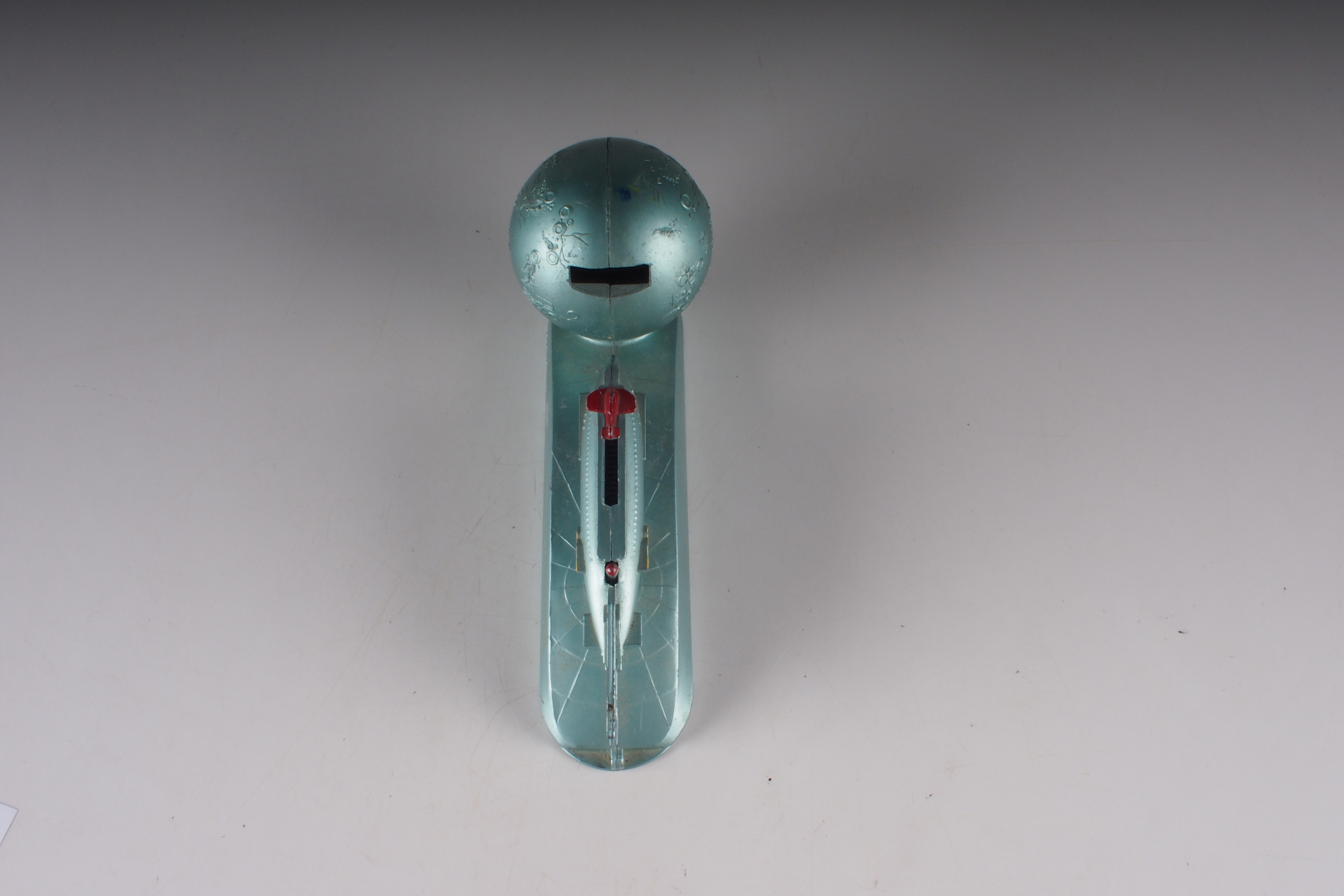 Vintage 1950s Strato Metal Rocket Bank | EBTH