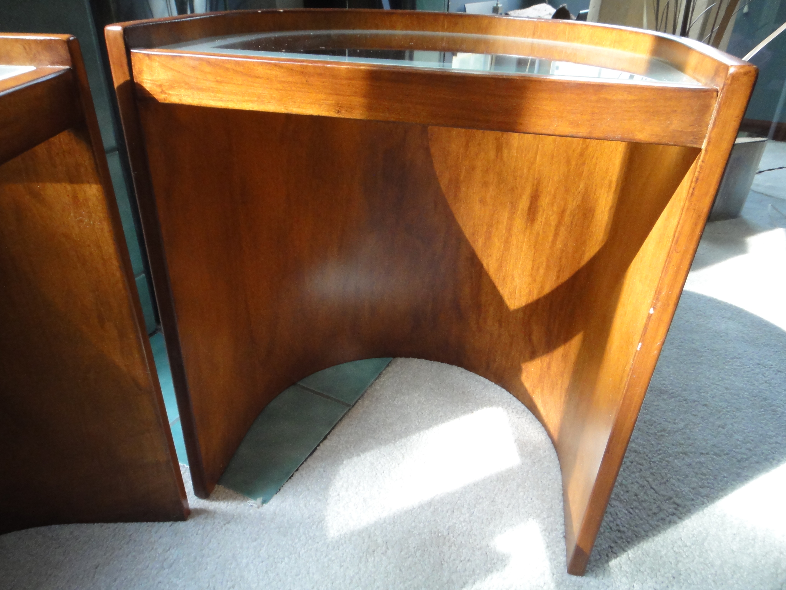 Mid Century Modern Half Moon End Tables | EBTH