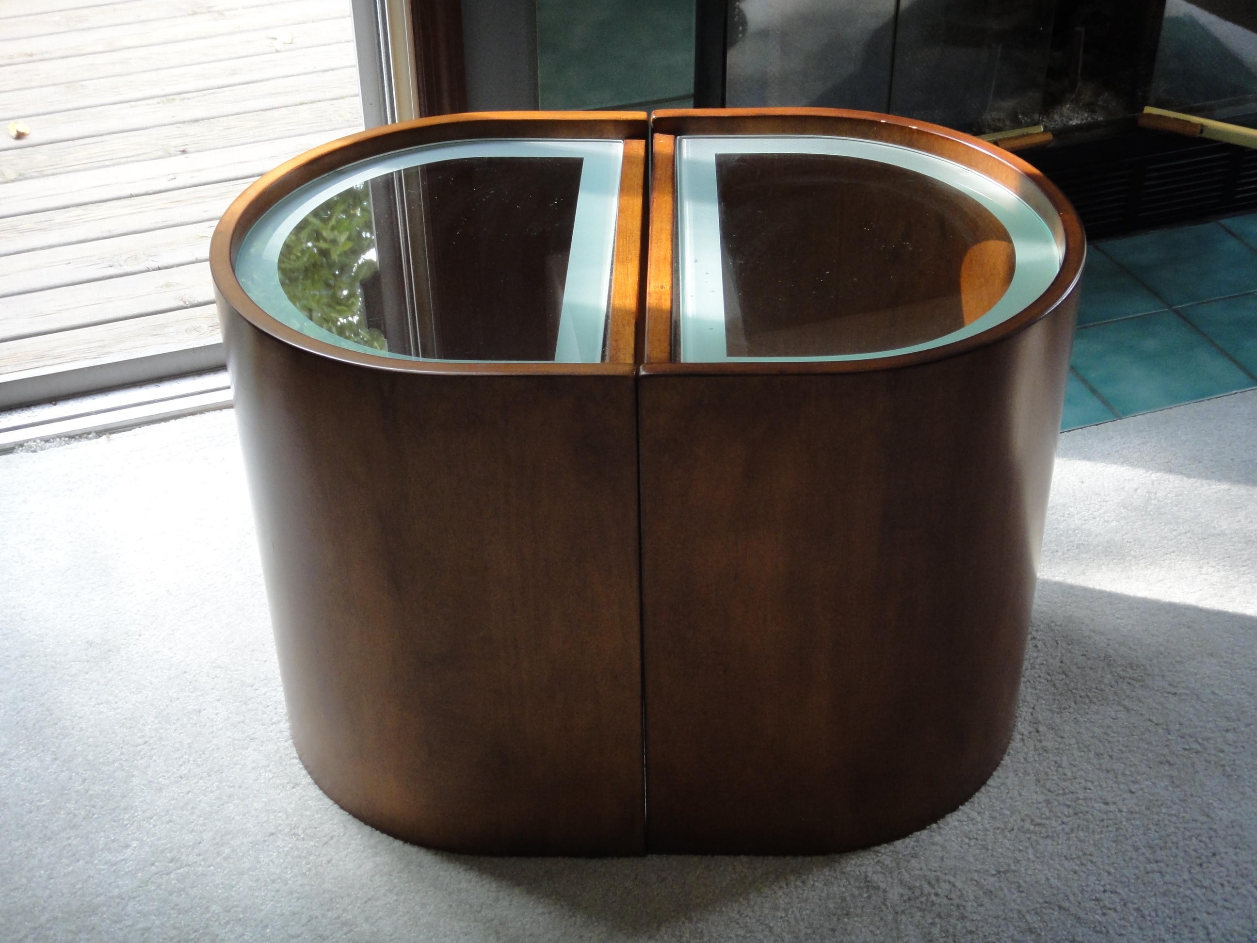 Mid Century Modern Half Moon End Tables | EBTH