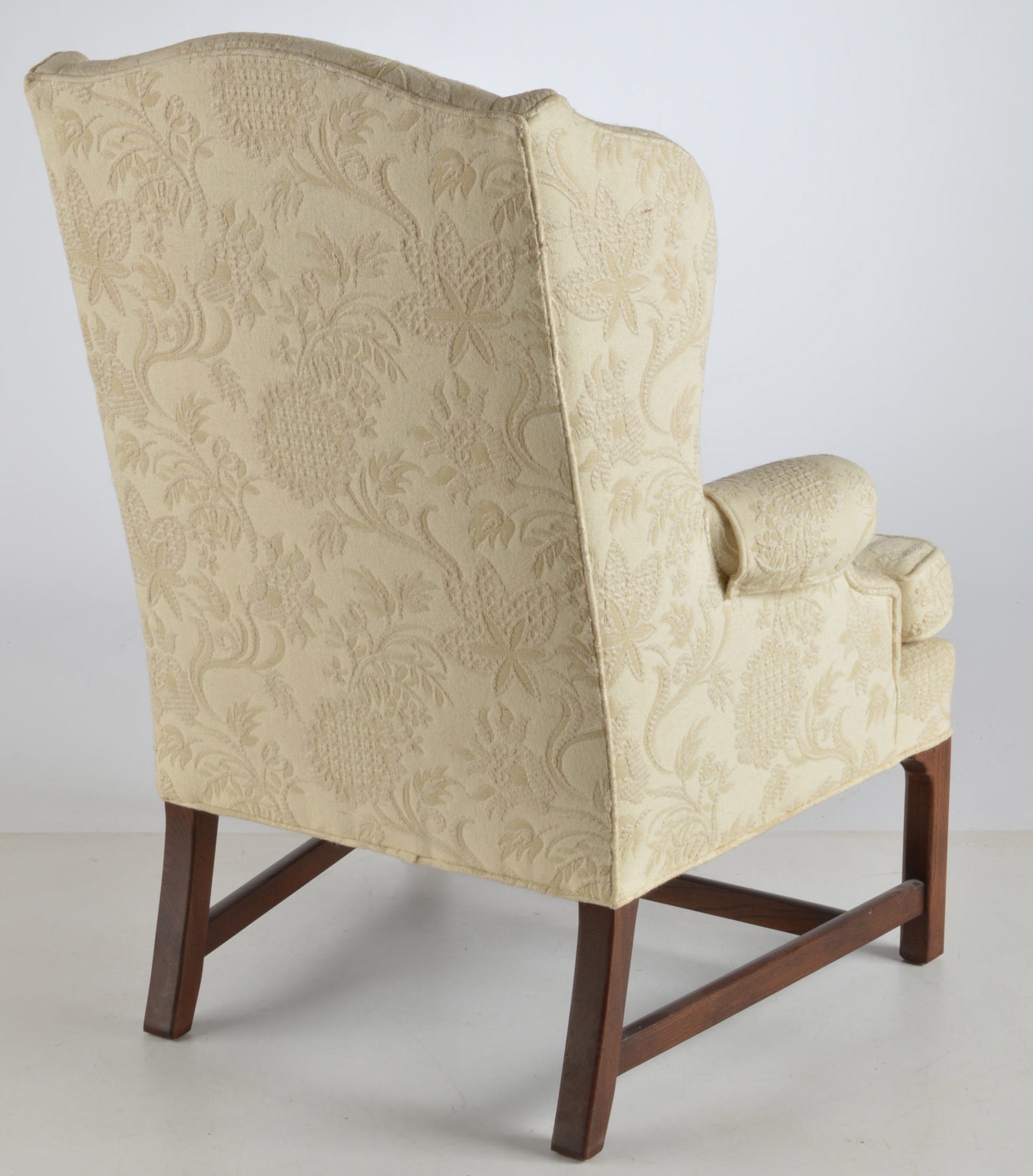 Ivory White Henredon Wingback Chair | EBTH
