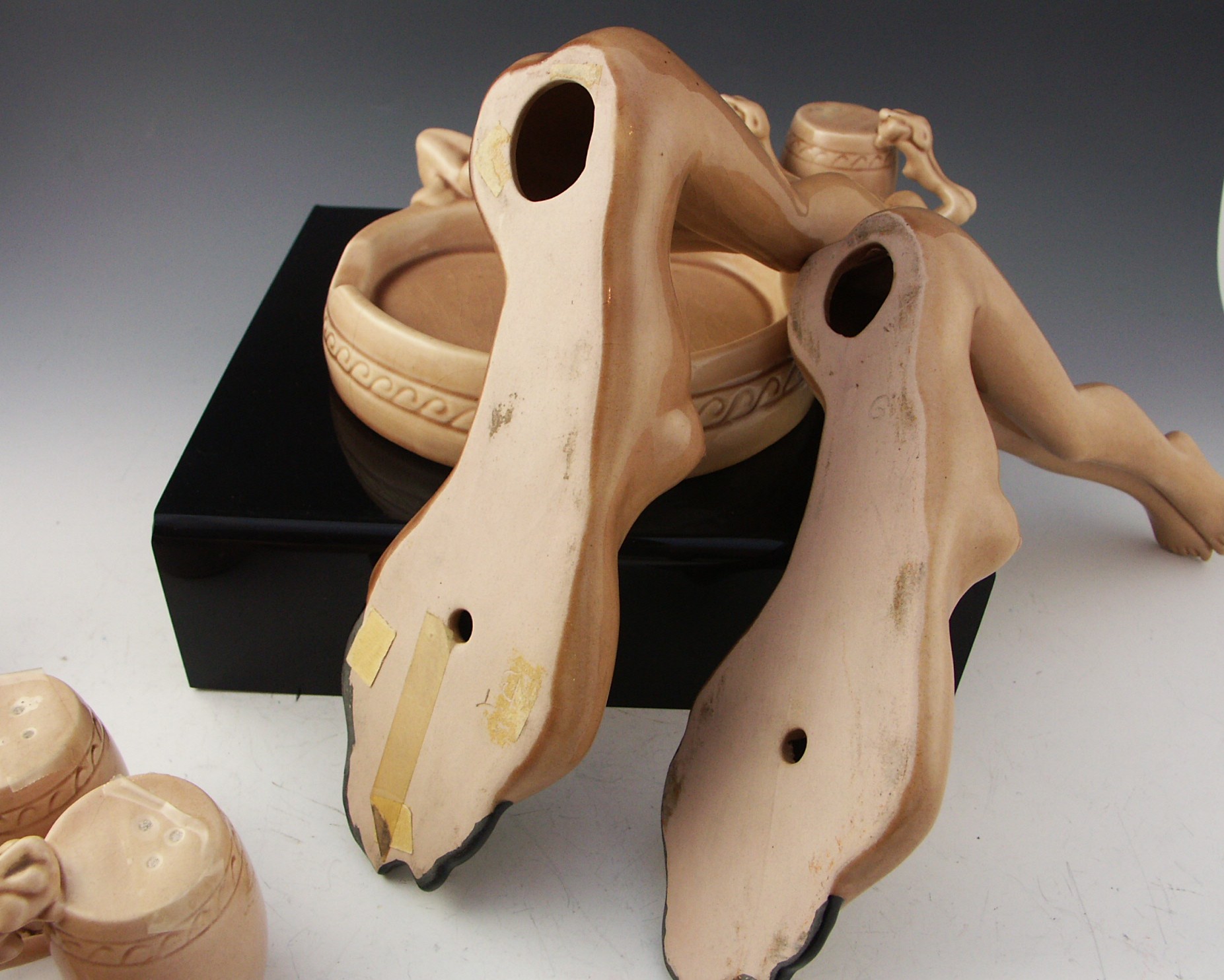 1940s Dorothy Kindell 'Nudy Girl' Pottery Collection | EBTH