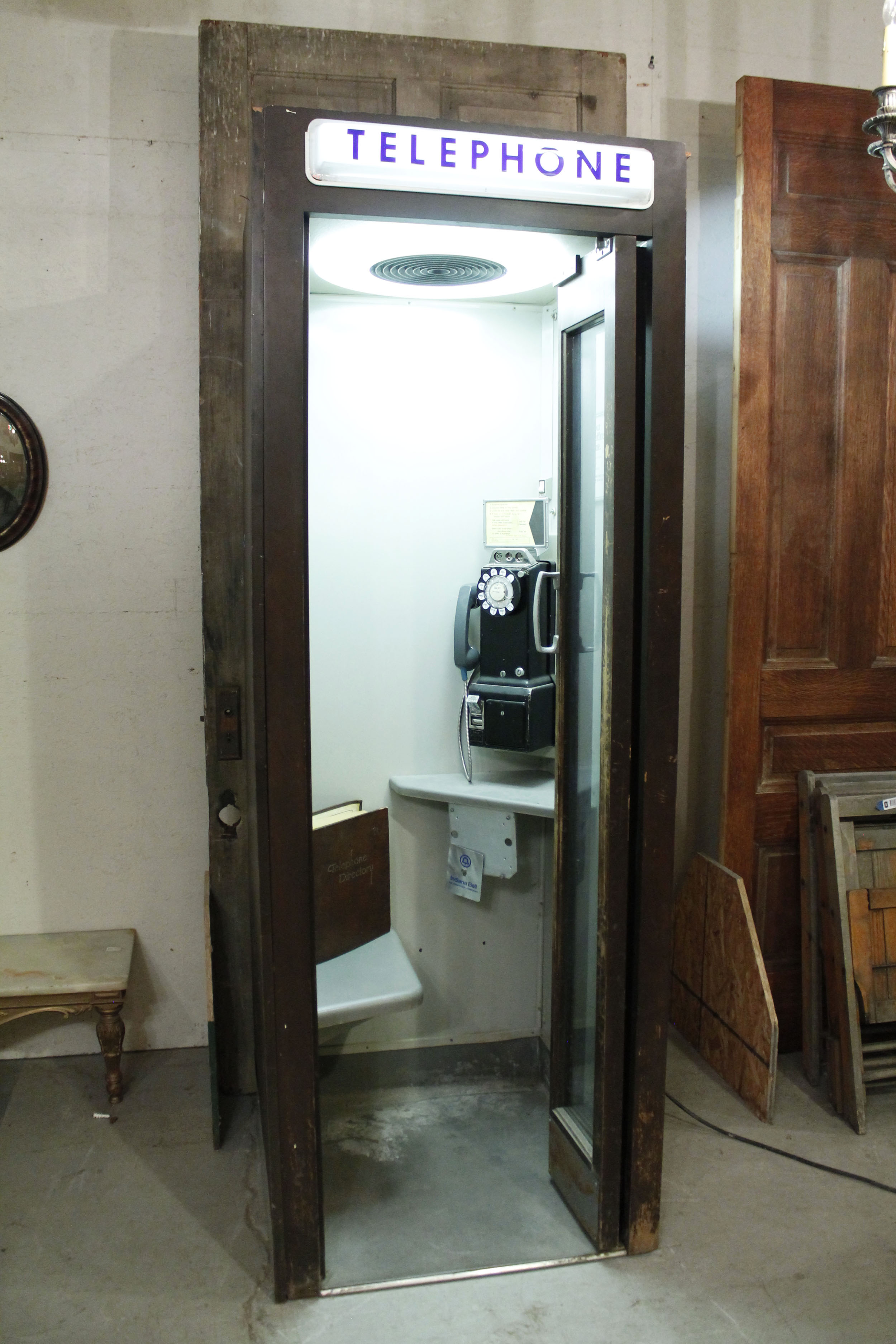 1950s Phone Booth with Phone | EBTH