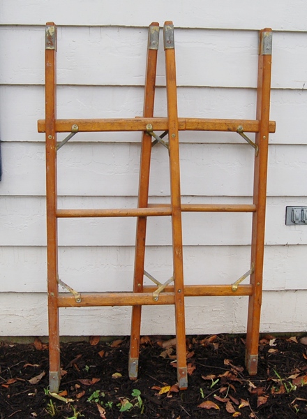 Two Wood Ladder Sections | EBTH