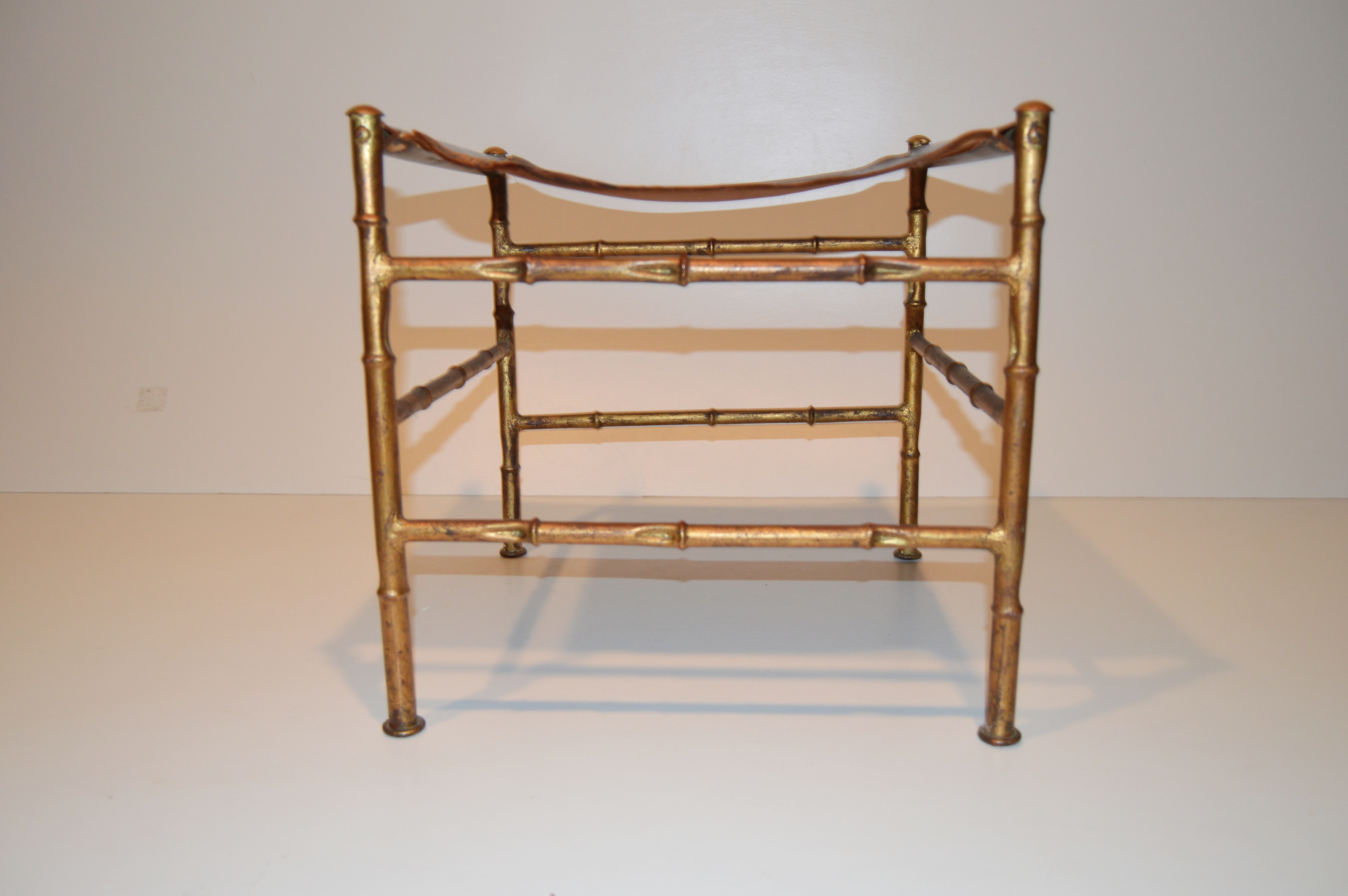 Vinyl and Brass Nesting Tables | EBTH