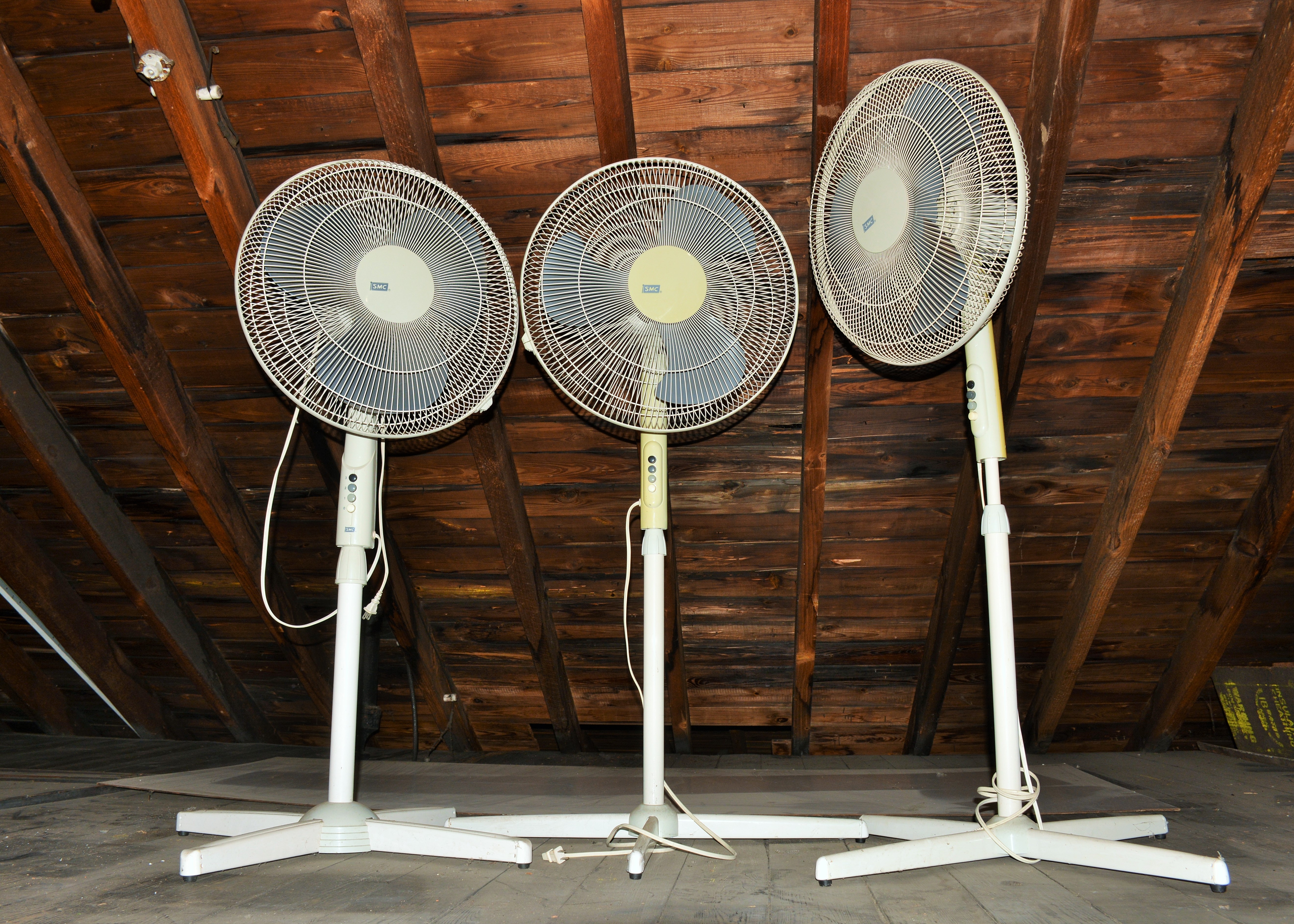 Trio of SMC Standing Fans | EBTH
