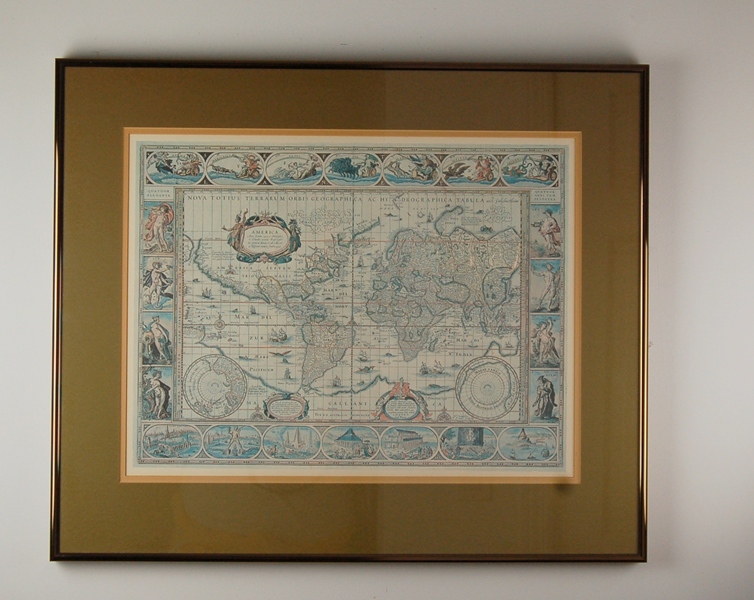 Framed World Map | EBTH