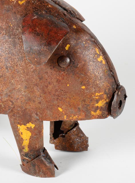 Scrap Metal Pig Sculpture | EBTH