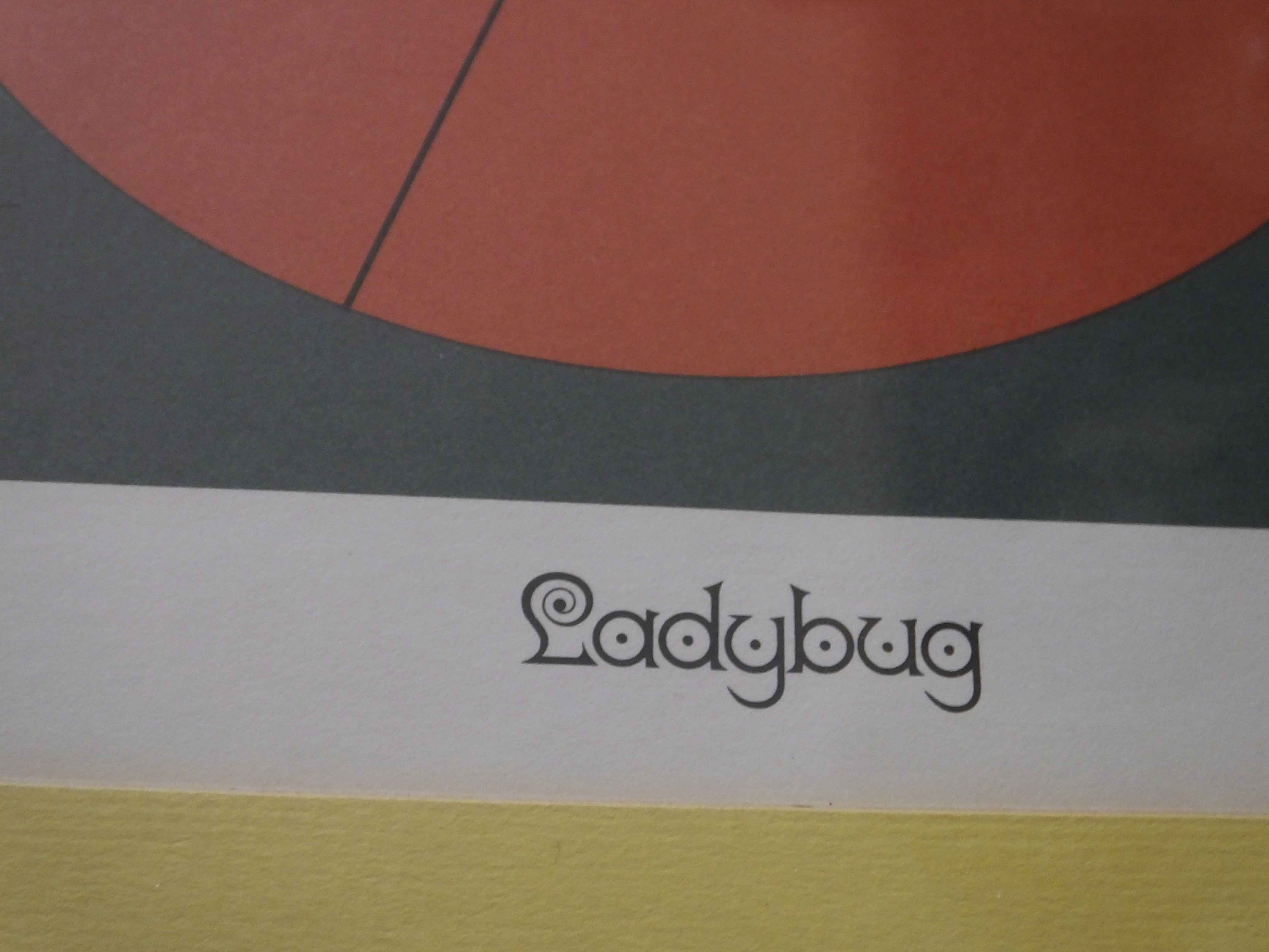 Signed Charley Harper Ladybug Lithograph | EBTH