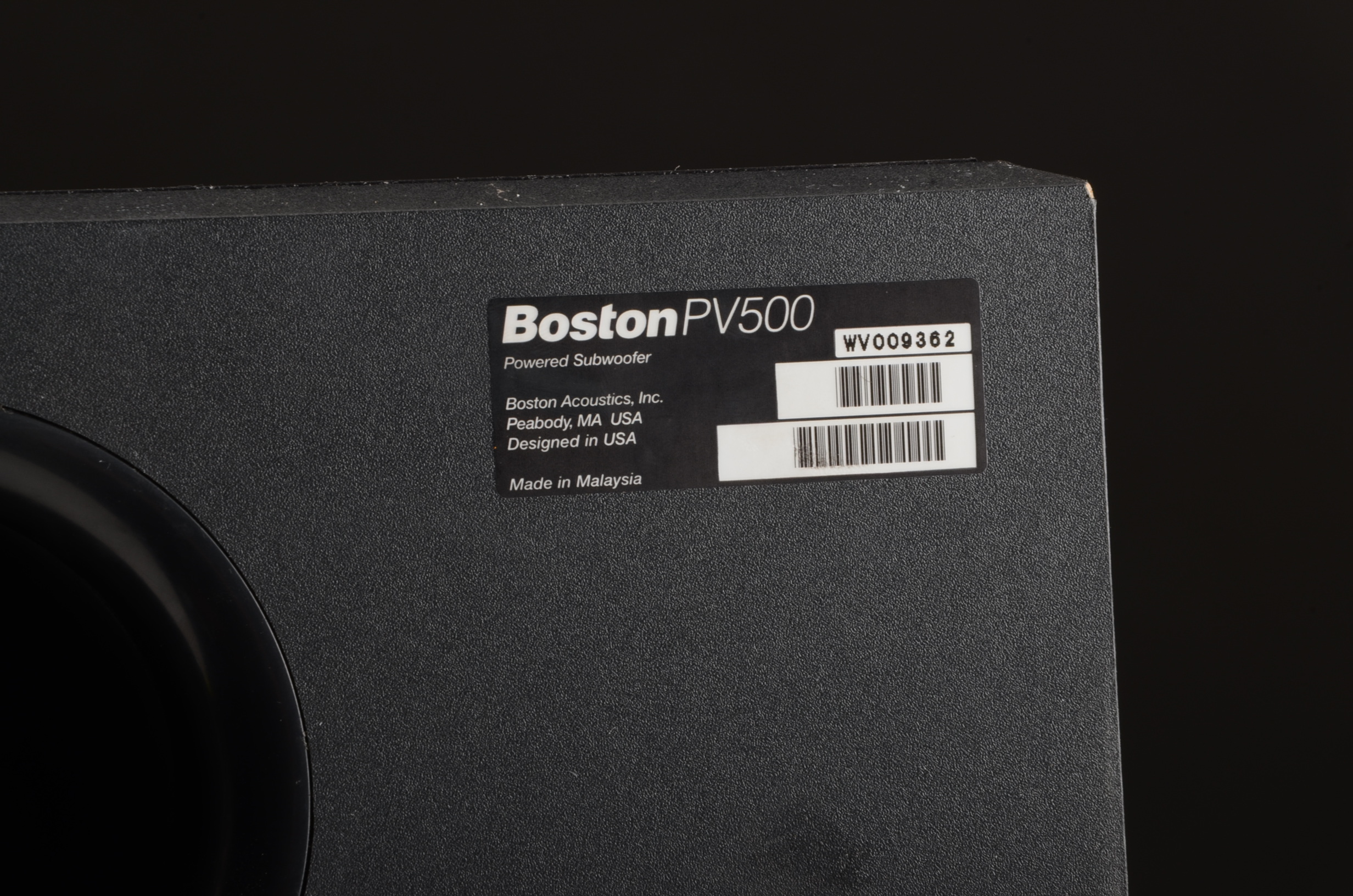 Boston Subwoofer PV500 | EBTH