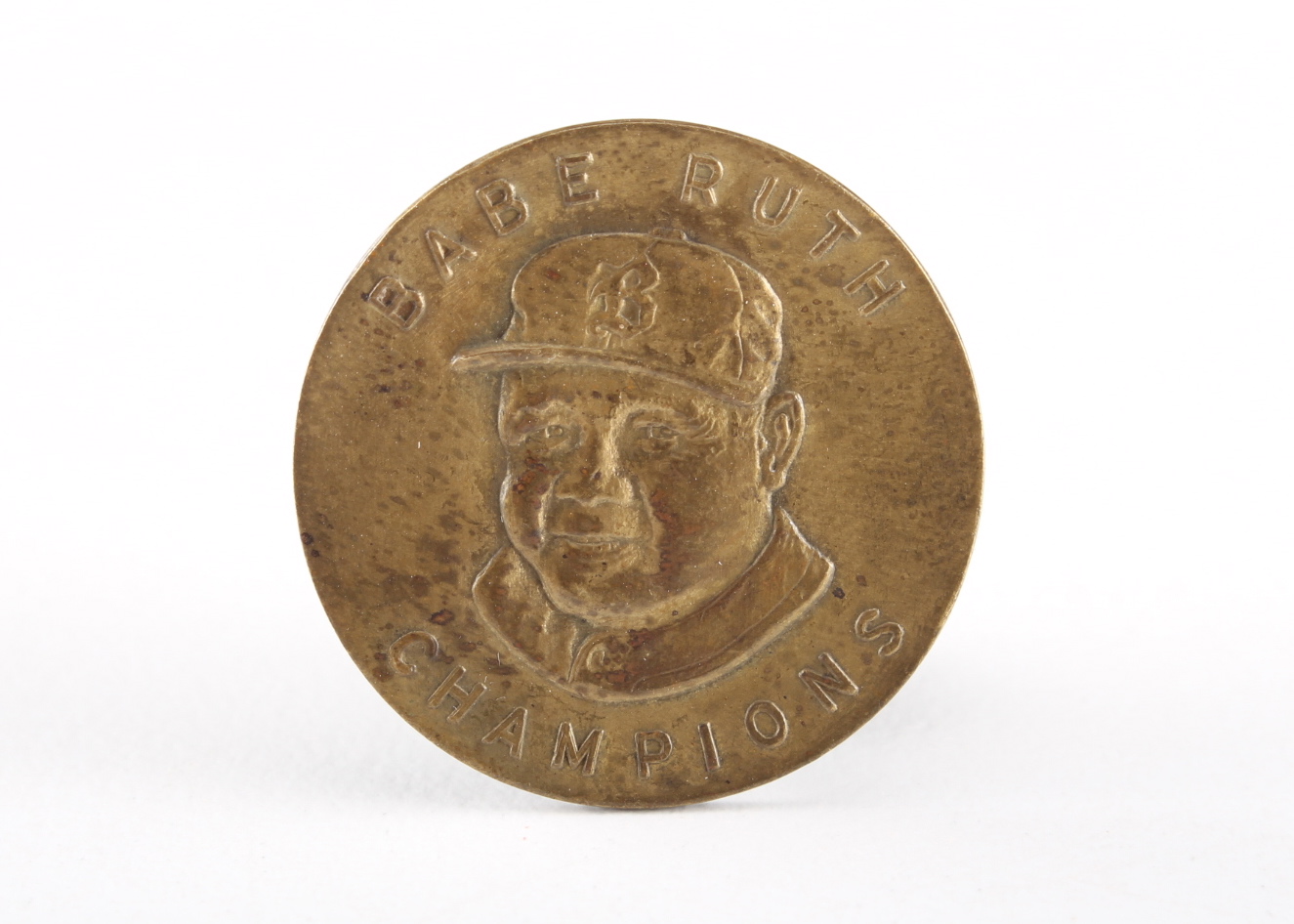 Rare Circa 1934 Babe Ruth "Champions" Metal Baseball Pin | EBTH