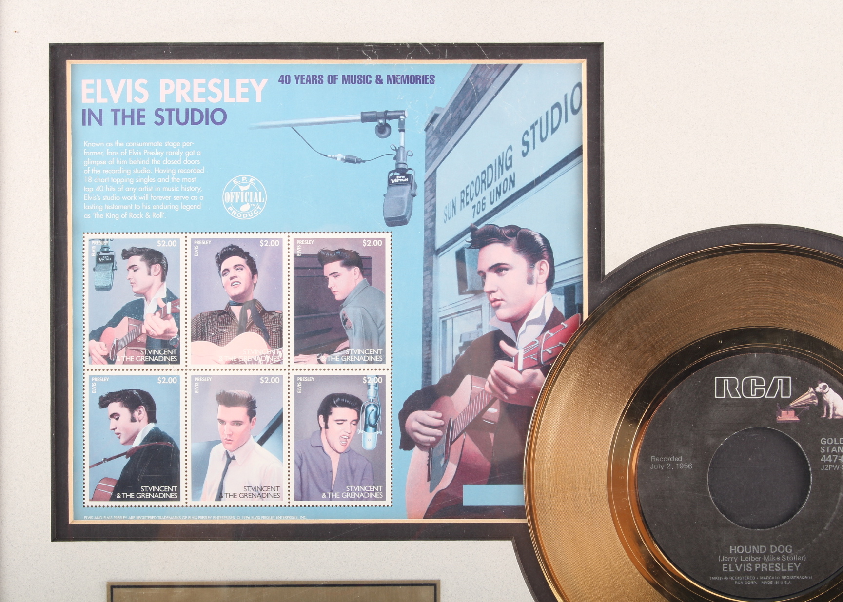 Limited Edition 24 KT Gold-Plated Elvis Presley Record | EBTH