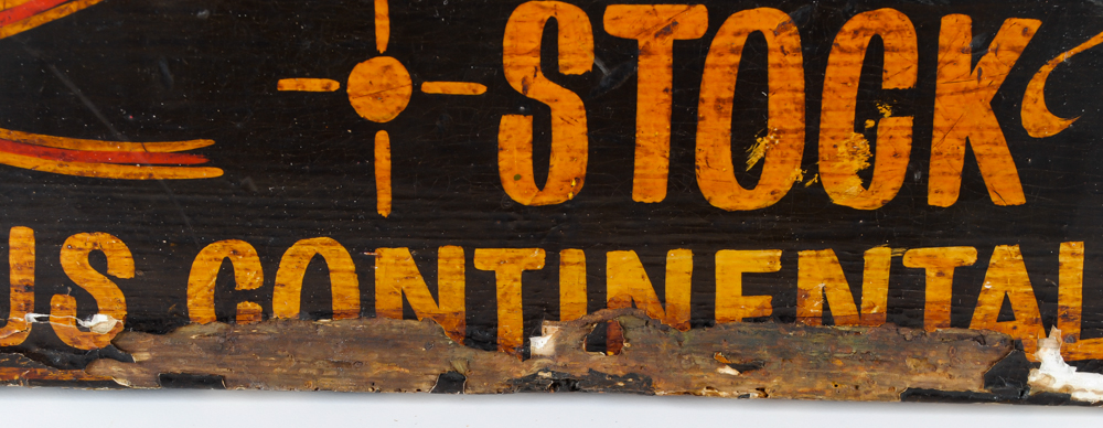 Antique Wood Store Sign | EBTH