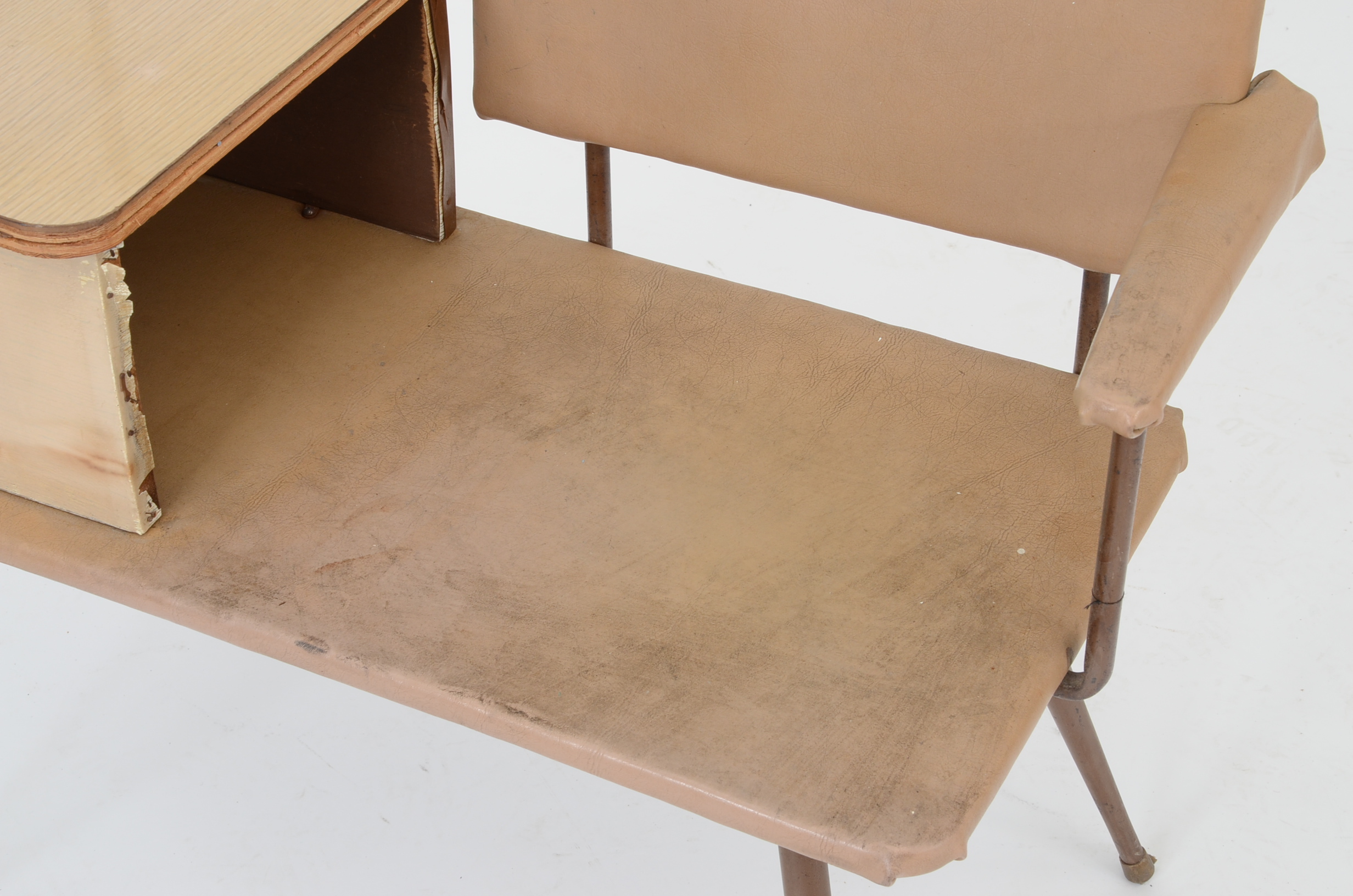 Mid Century Modern Telephone Table and Gossip Bench | EBTH